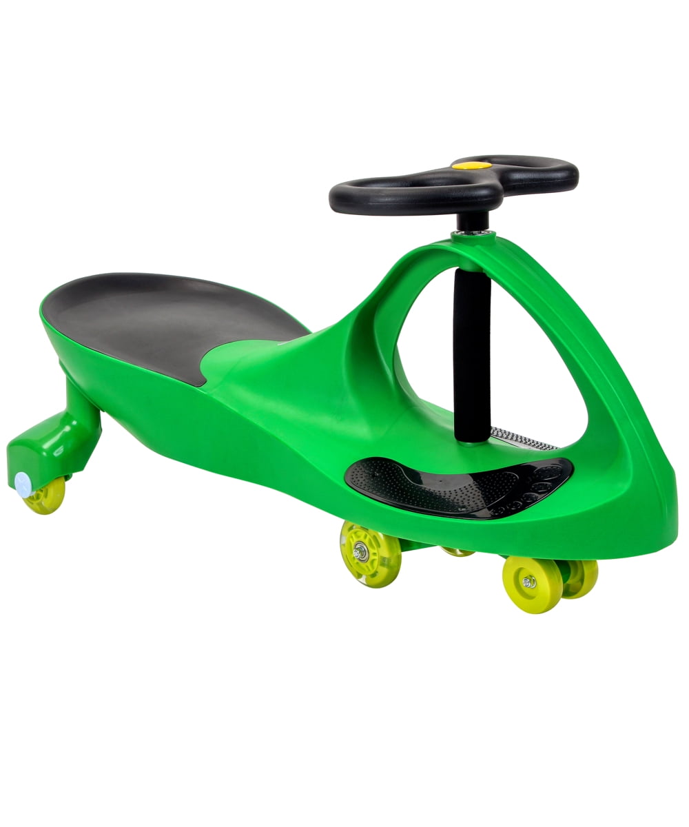 Joybay Premium LED-Wheel Swing Car Ride on Toy - Grass Green, Great for ...