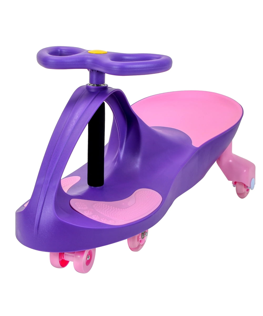 Joybay Premium LED-Wheel Swing Car Ride on Toy - Purple, Great for Both ...