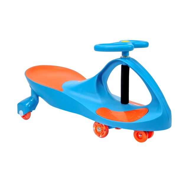 Joybay Premium LED-Wheel Swing Car Ride on Toy - School Blue, Great for ...