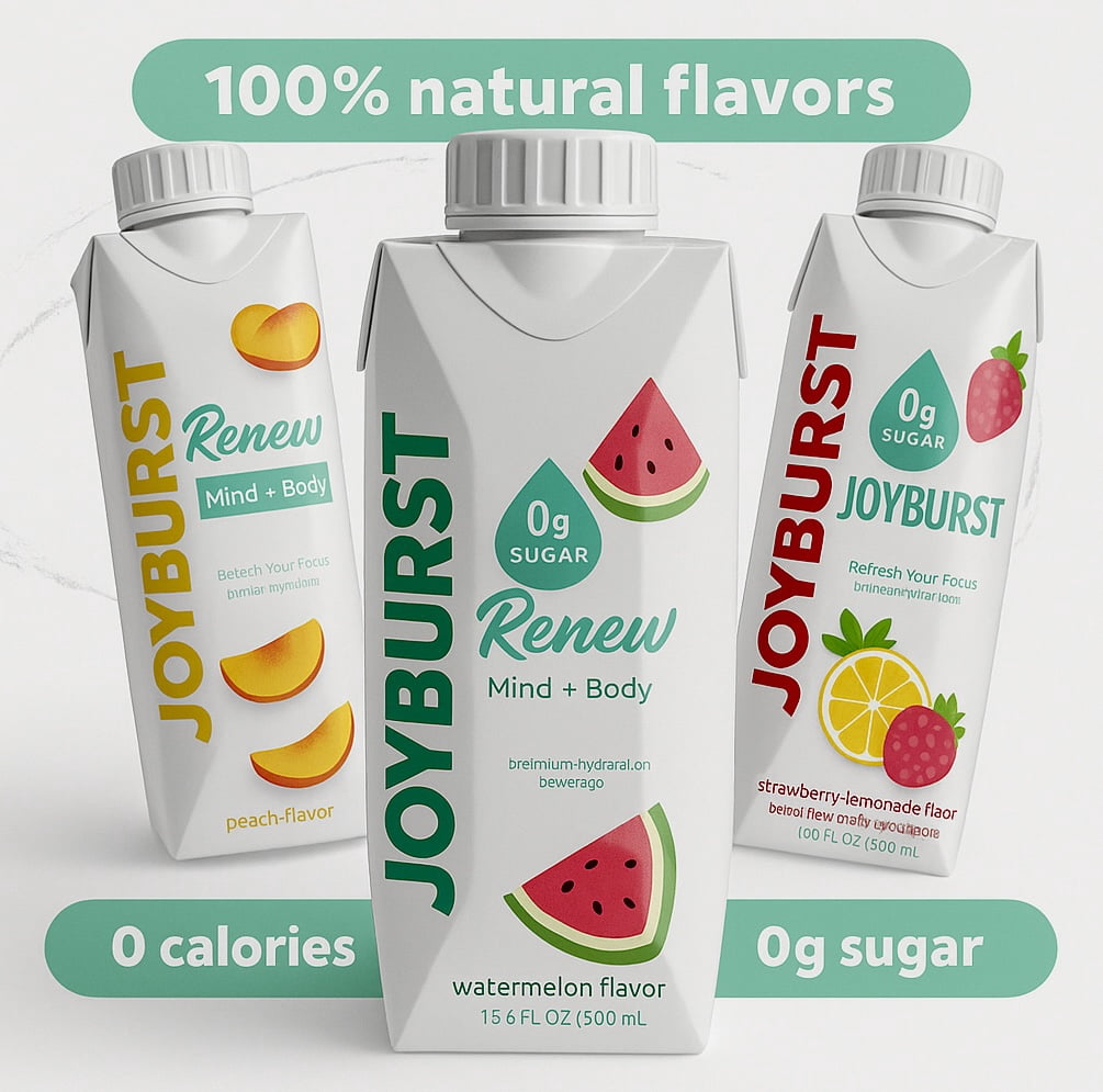 Joyburst Renew Hydration Drink, Variety Pack, 16.9 fl oz (18 Pack ...