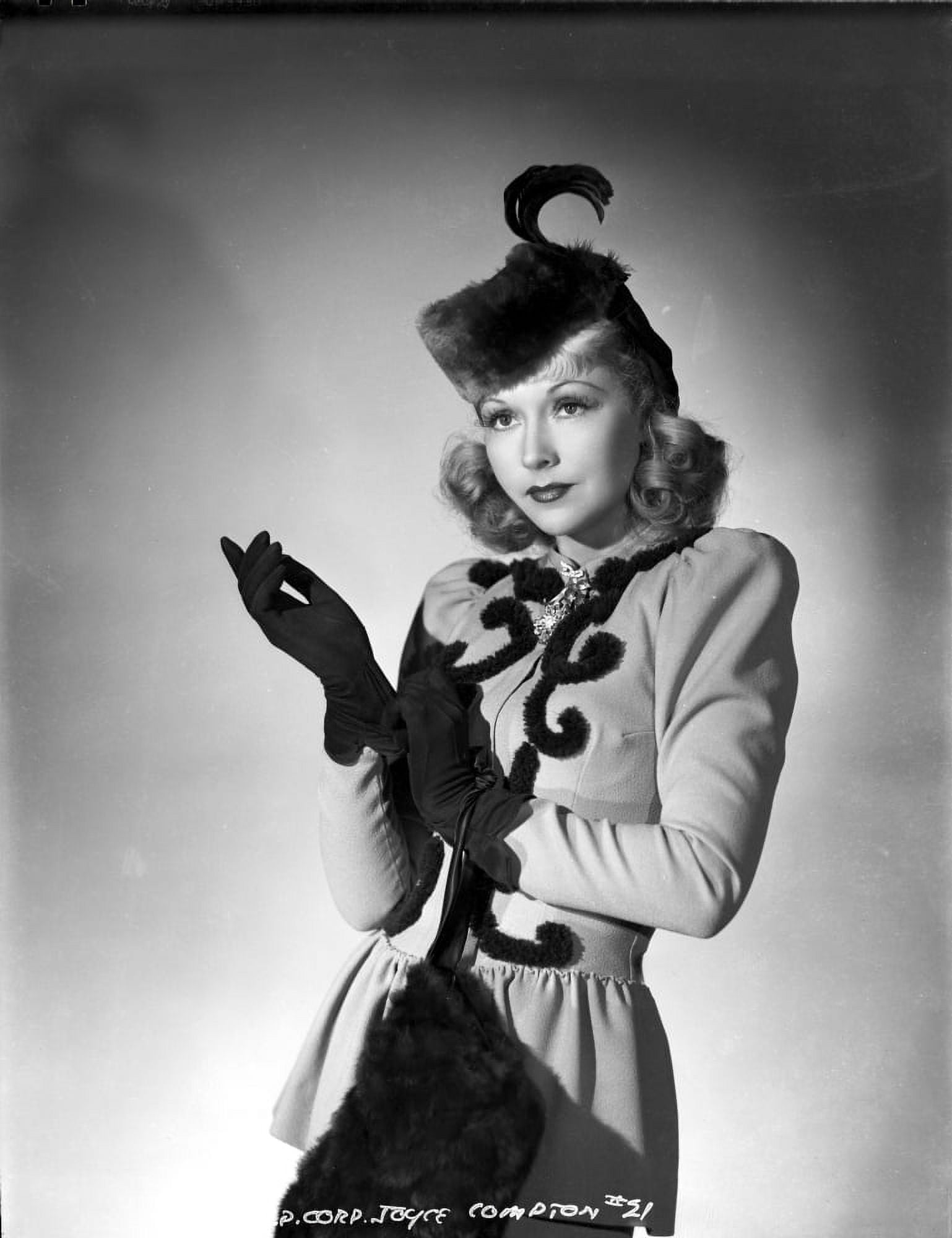 Joyce Compton wearing a Tunic Dress with Matching Gloves in a Classic ...