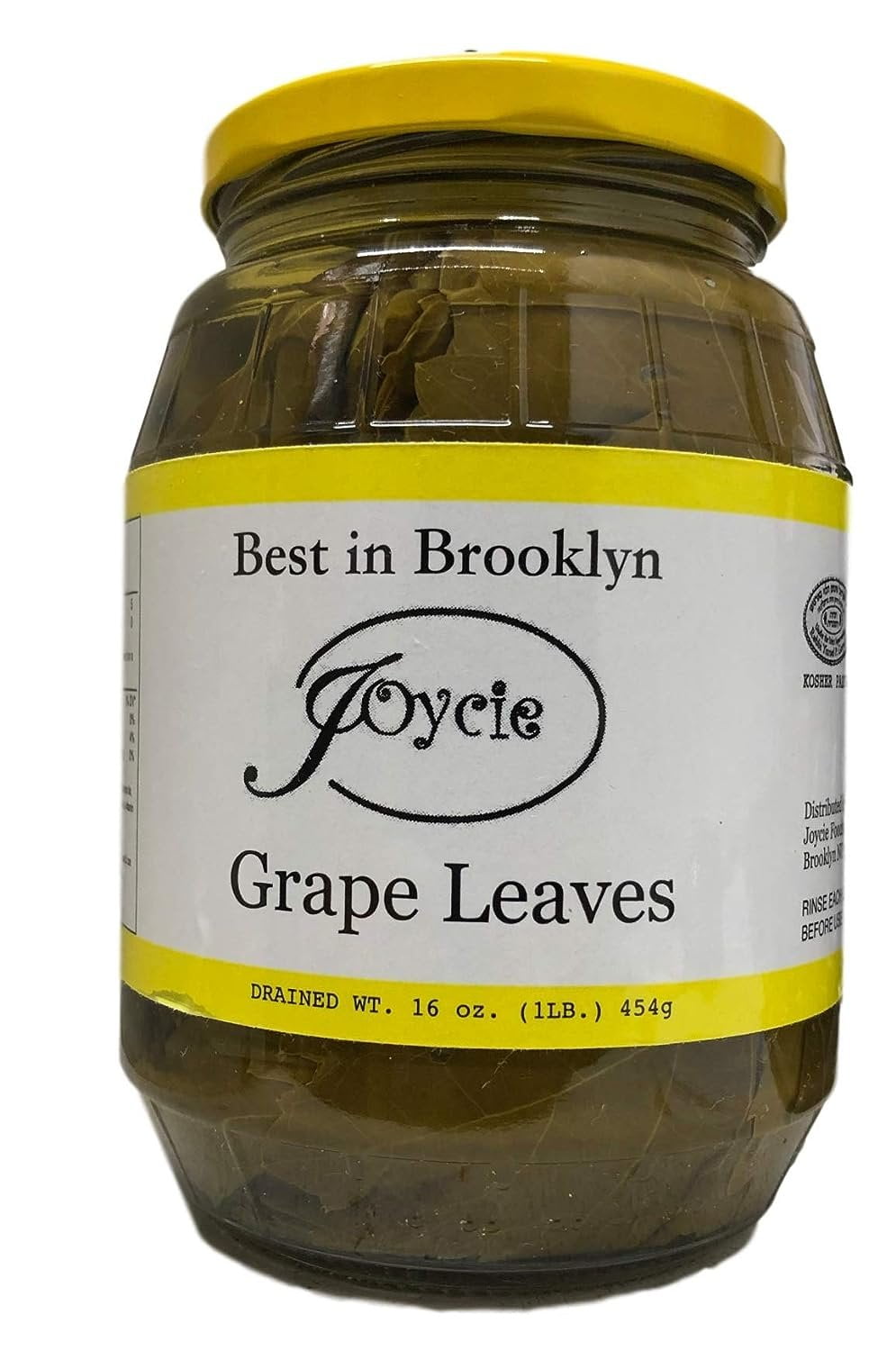 Joycie Best in Brooklyn Grape Leaves, 16 oz. Jar - Walmart.com
