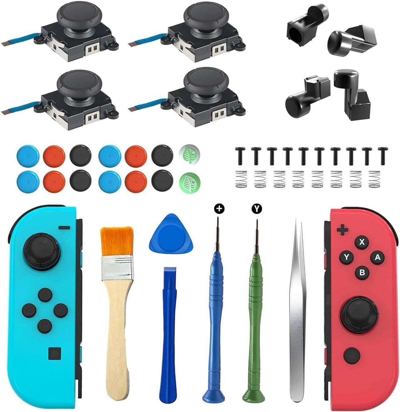 Joycon Joystick Replacement Kit( 48 in one), Switch Joystick ...