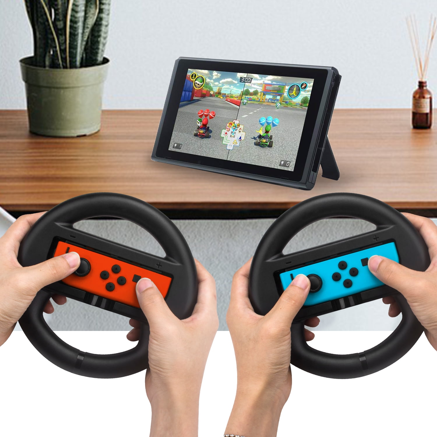 Joycon Steering Wheel (Large Set of 2) Compatible with Nintendo Switch ...