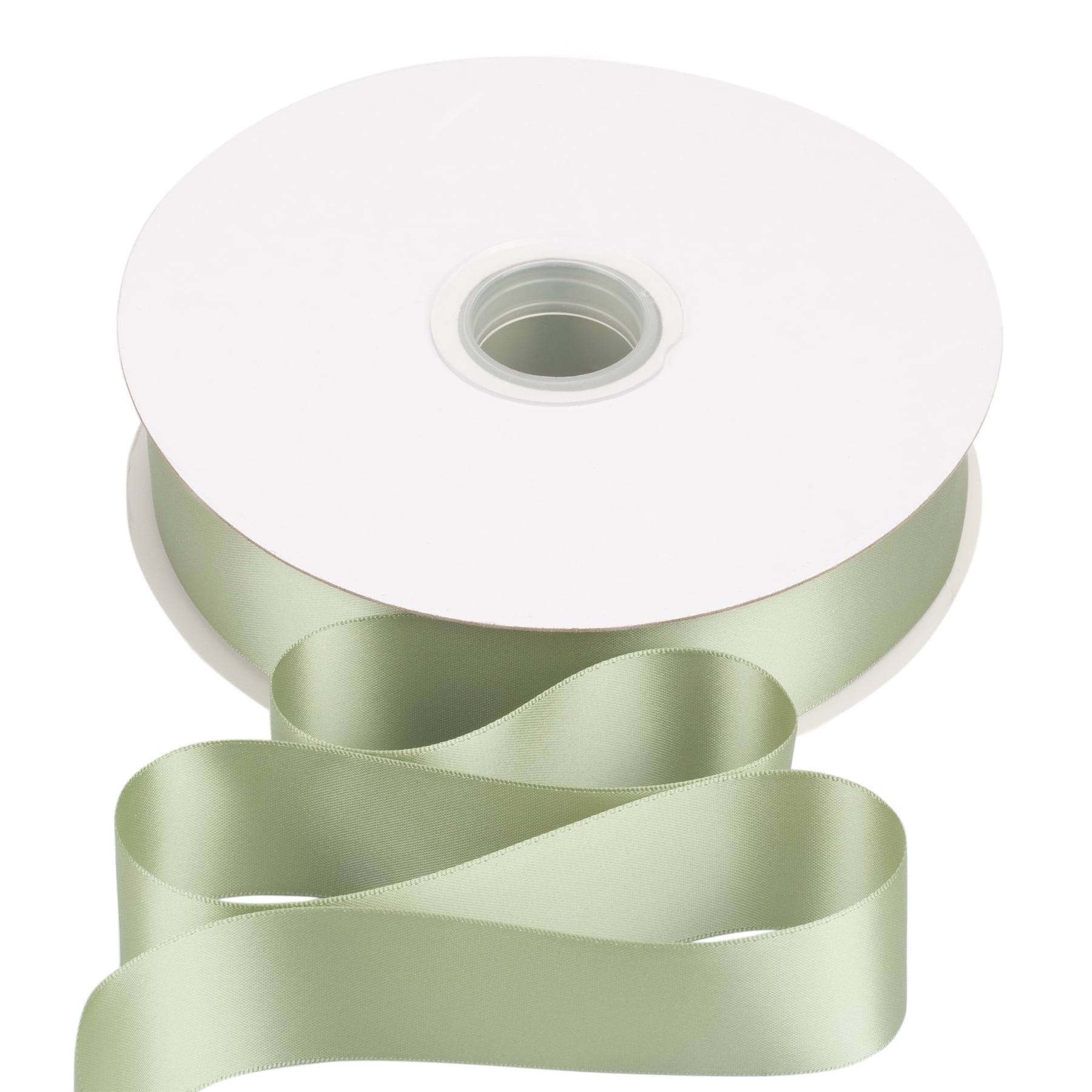 Joycrosso 1 1/2 Inch Spring Moss Solid Satin Ribbon, 100 Yards Double ...