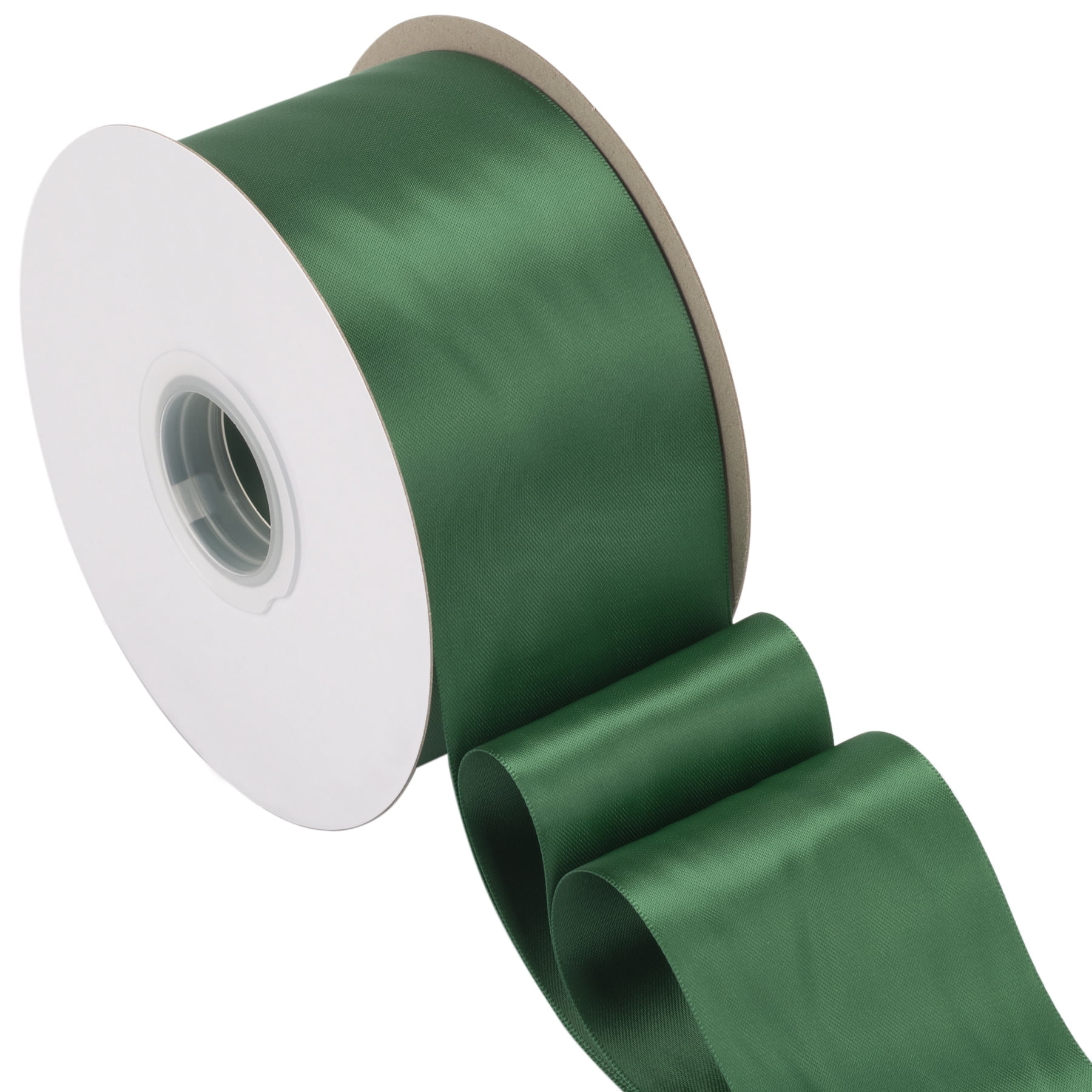 Joycrosso Forest Green Ribbon 2 1/2 Inch Wide Thick Fabric Ribbon, 50 ...
