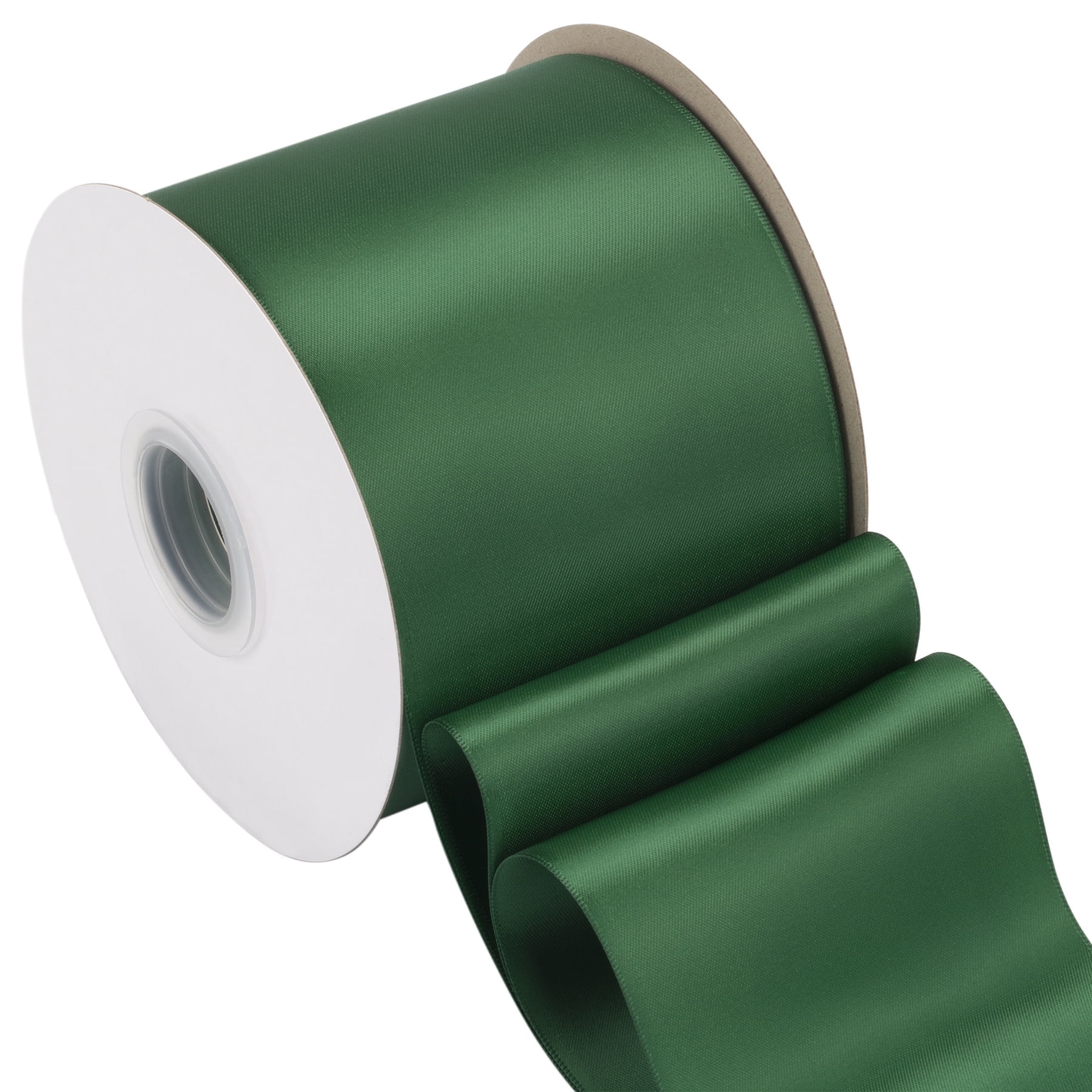 Joycrosso Forest Green Ribbon 4 Inch Wide Thick Fabric Ribbon, 50 Yards ...