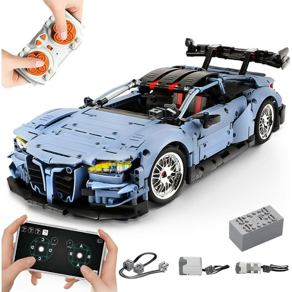 Joycrown Remote Control Car Building Kit, 1/10 Scale M4 Supercar with ...
