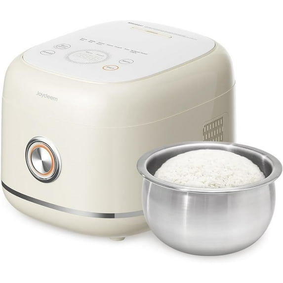 Joydeem Stainless Steel Rice Cooker, Uncoated Non-stick 316L Stainless ...