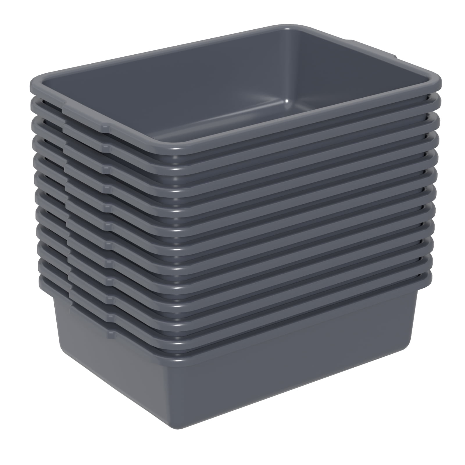 Joyeen 12-Pack Bus Box Commercial, 13 L Dishpan Tub for Restaurant ...