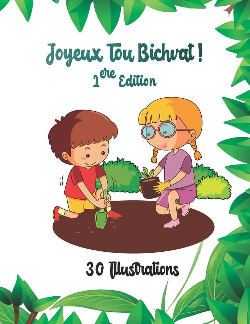 Joyeux Tou Bichvat! 1ere Edition: Livre De Coloriage Pour enfant Avec ...