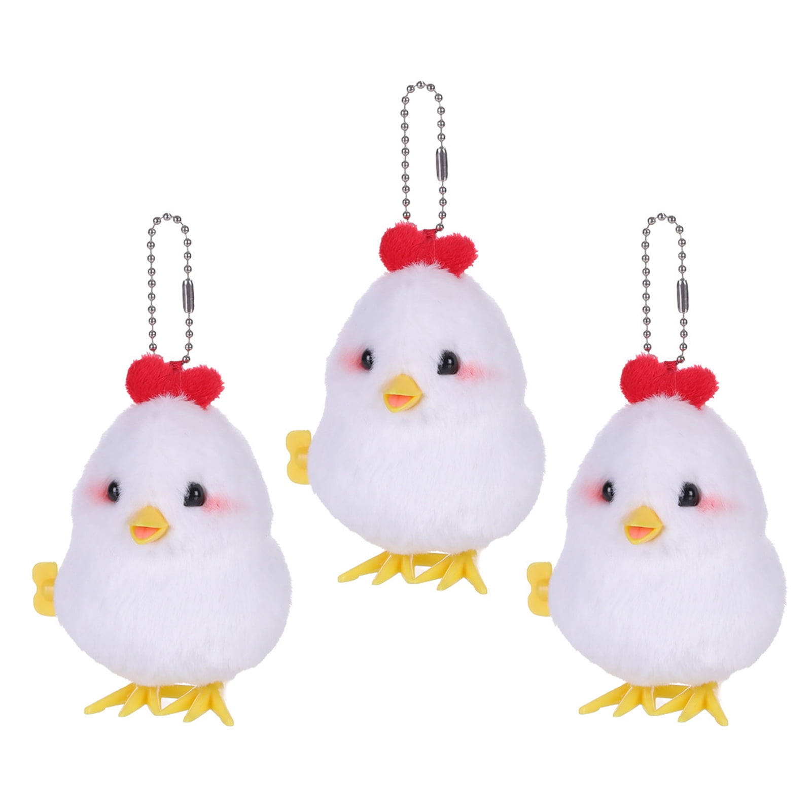 Joyfeel 1/3Pcs Wind-up Plush Chick Frog Toy No Battery Required ...
