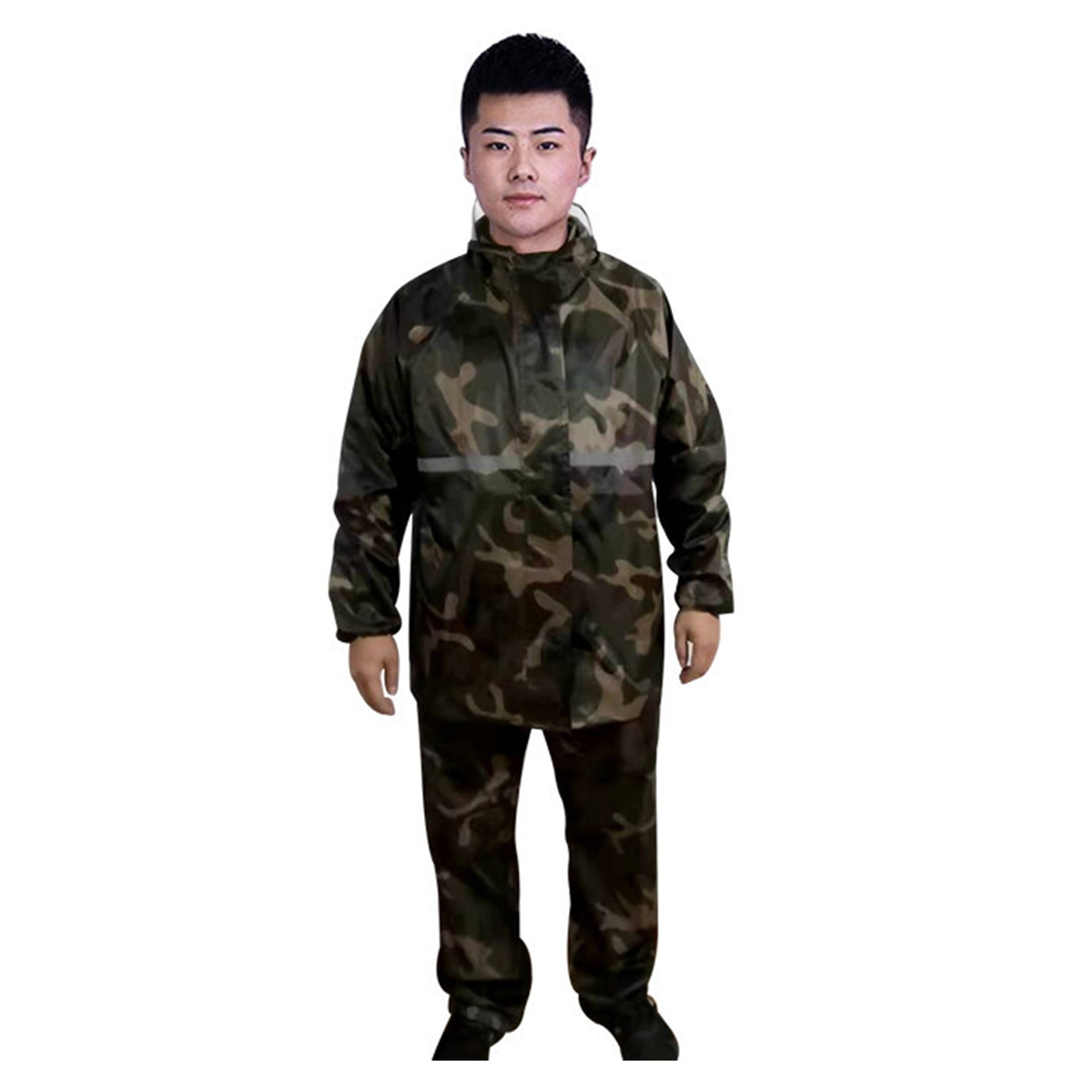 Joyfeel 1 Set Adults Rain Suit Waterproof Breathable High Visibility ...