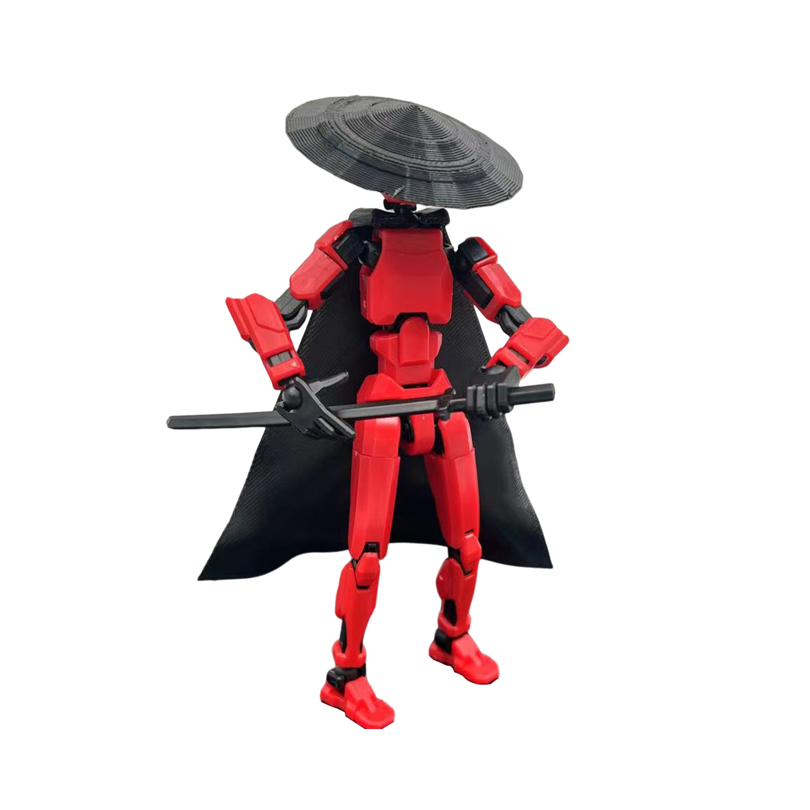 Joyfeel 1 Set Warrior Robot Action Figure with Accessories Multi-jointed Movable 3D Printed ...