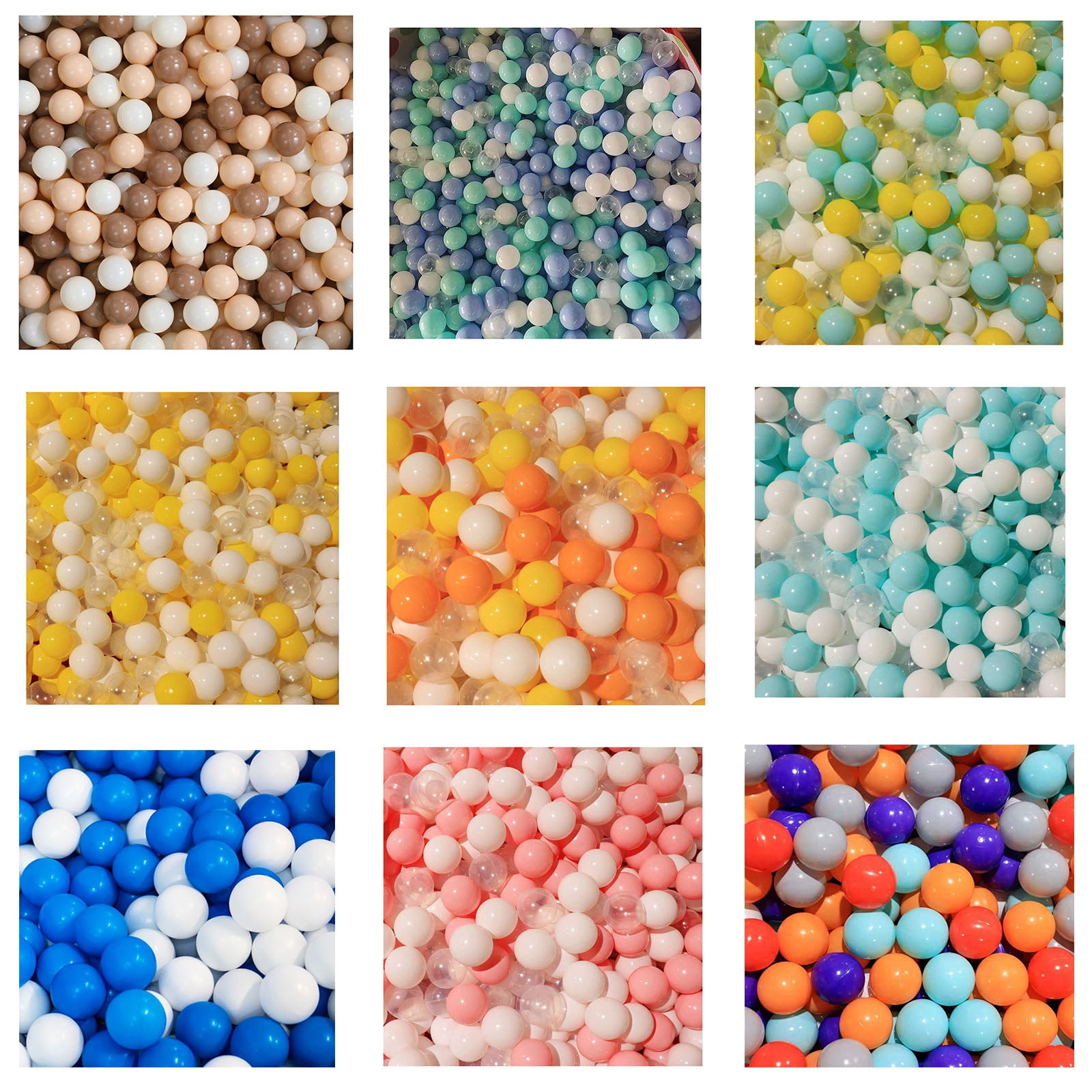Joyfeel 100PCS Ocean Balls 2.17" Ball Pit Balls BPA Free Toddlers ...