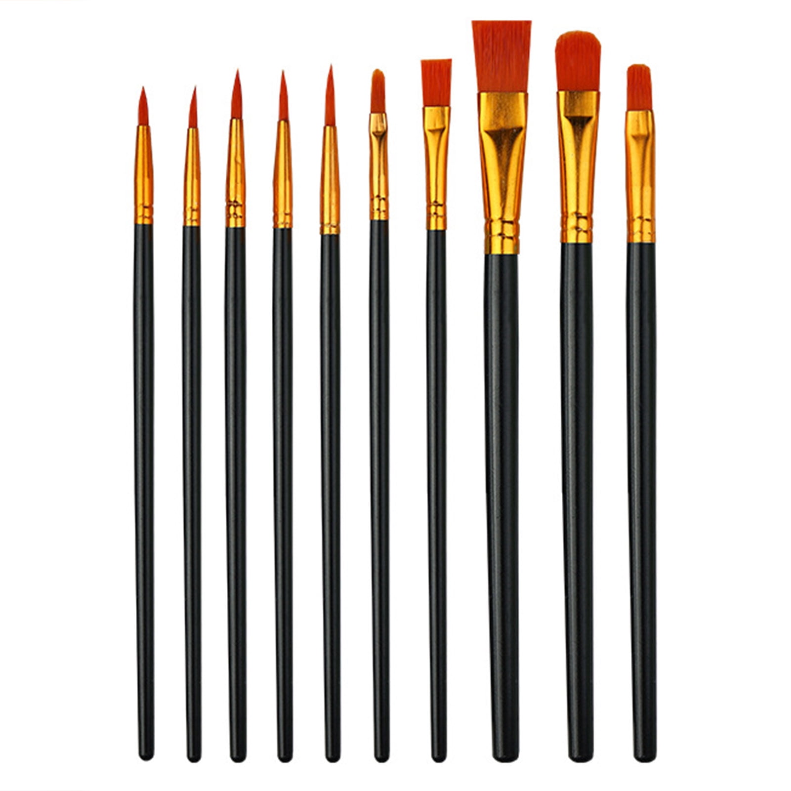 Joyfeel 10Pcs Artist Paint Brushes with Long Handle Soft Bristles ...