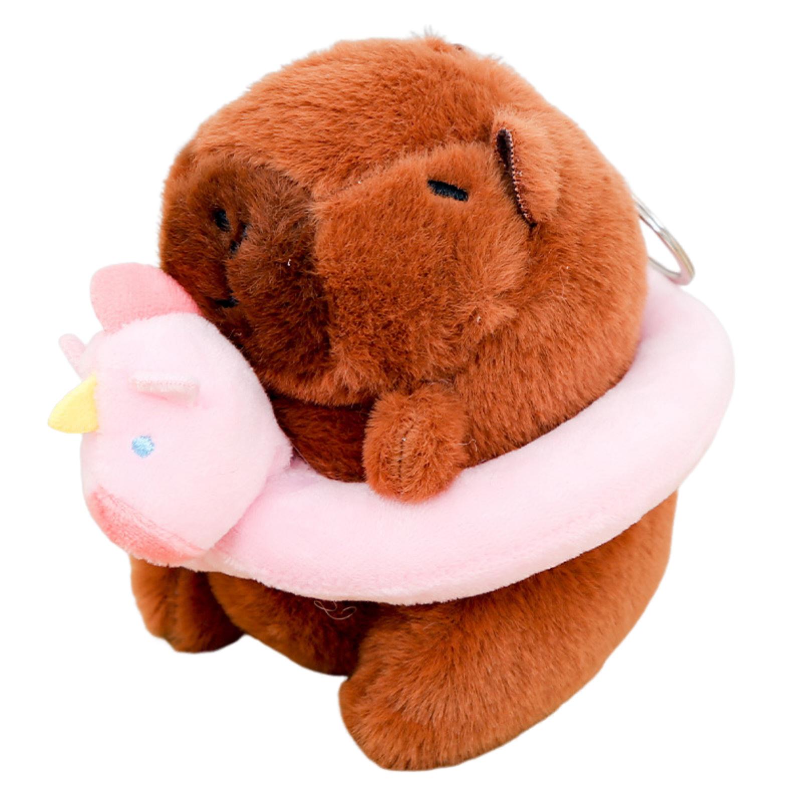 Joyfeel 12CM Capybara Plush Toy Stuffed Animal Backpack Keychain Pendant Cartoon Capybara ...