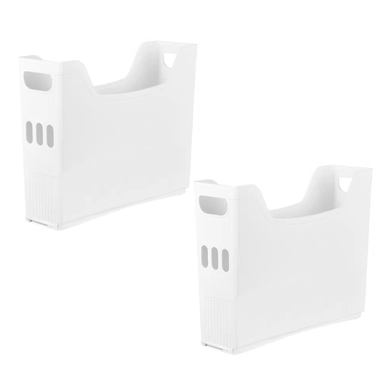 Joyfeel 2Pcs Scrapbook Paper Storage Basket with 2 Wheels Large ...