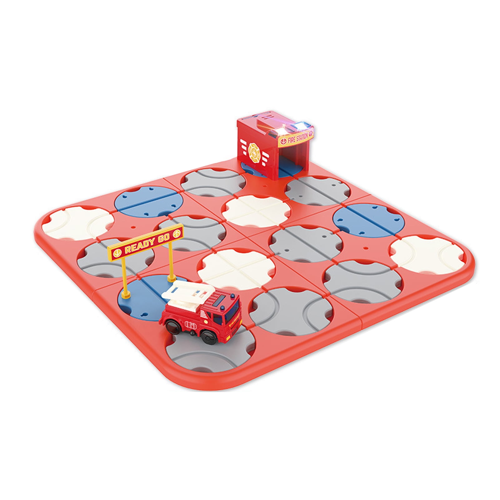 Joyfeel 34Pcs/Set Kids Track Puzzle Toy with Music Light Educational Road Builder Assembly Toy ...