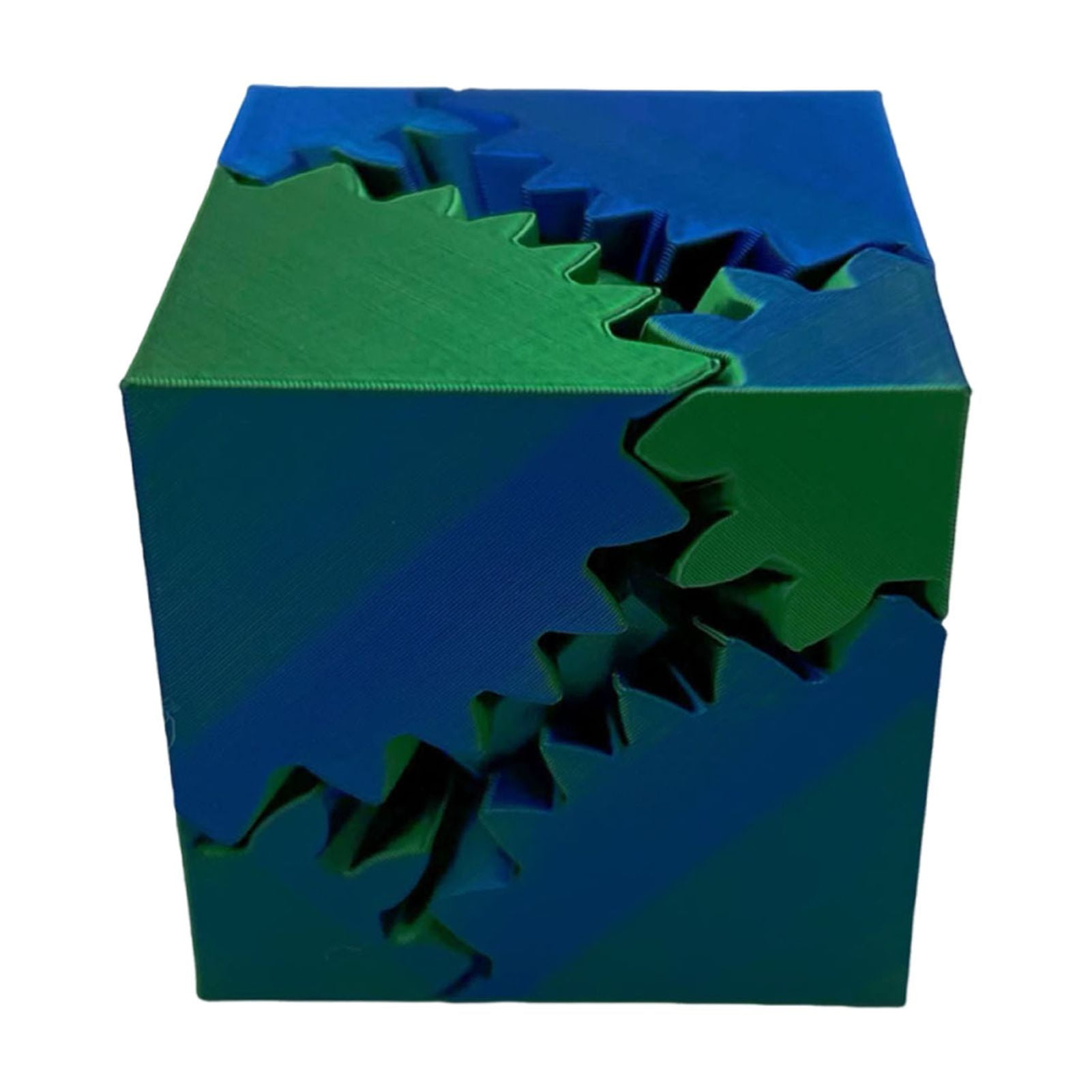 Joyfeel 3D Printed Gear Cube Toy Stress Anxiety Relief Spin Cube Travel ...