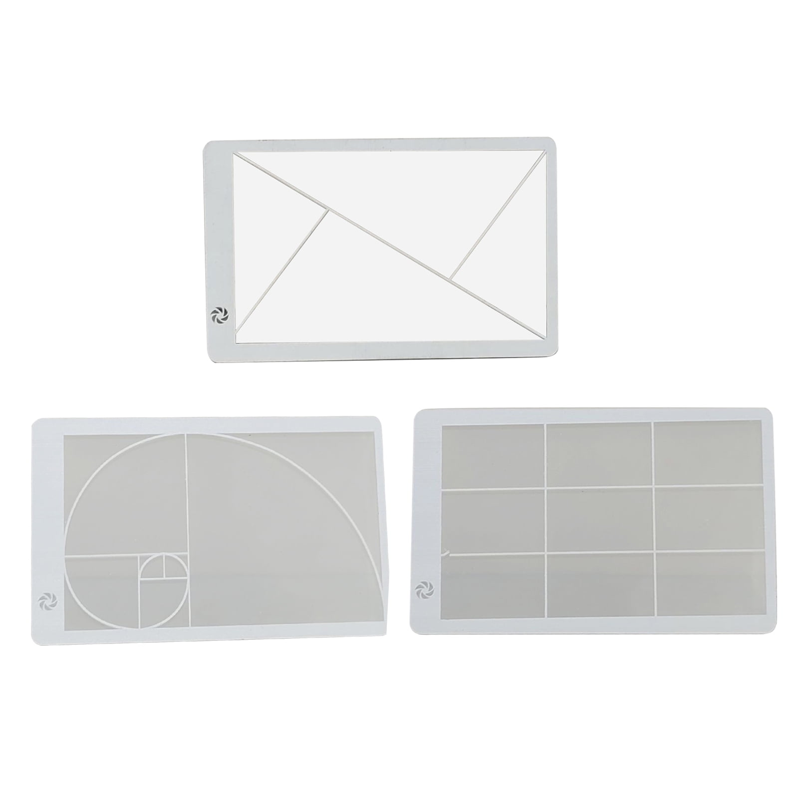 Joyfeel 3Pcs Golden Ratio Viewfinder Ruler Fibonacci Rule of Thirds ...