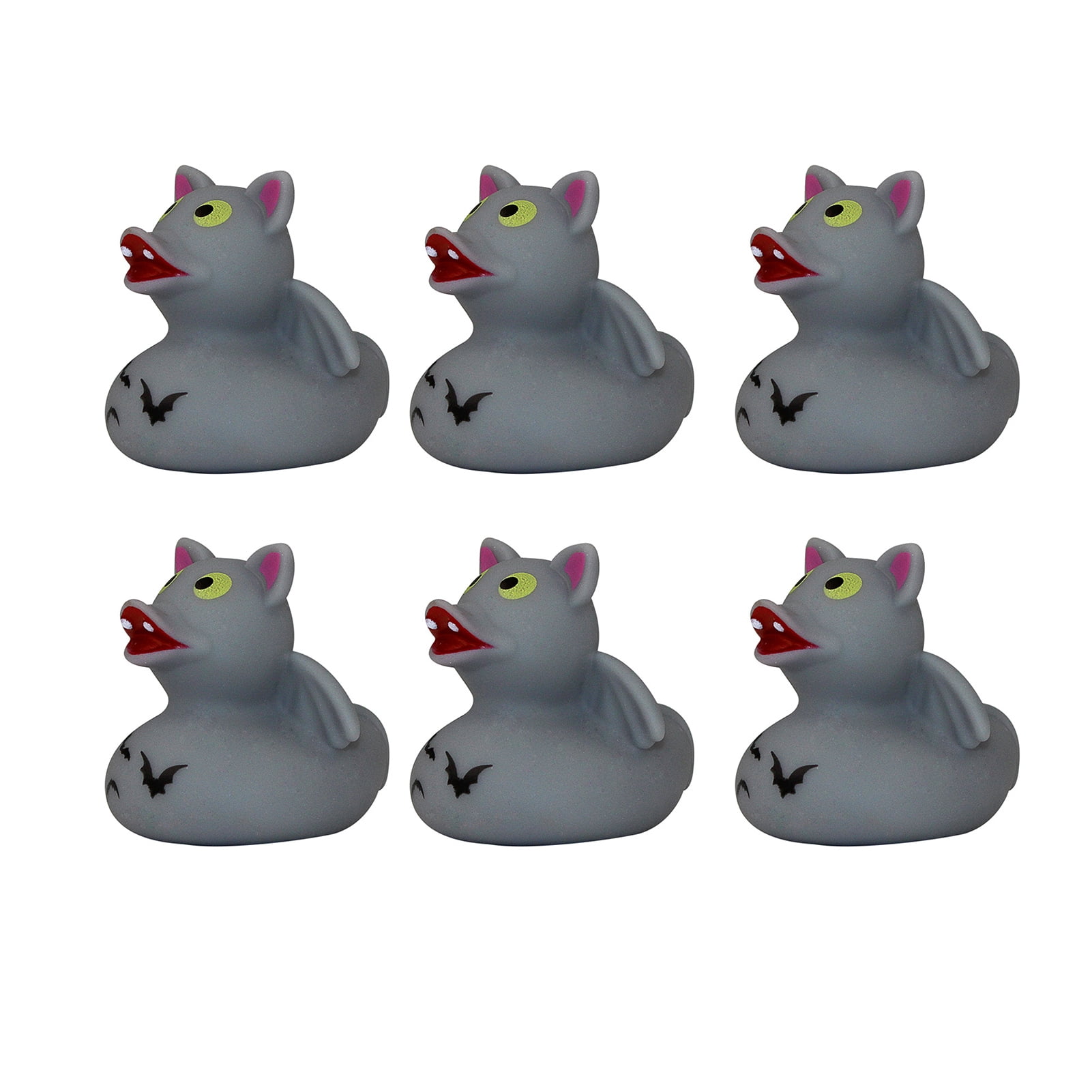 Joyfeel 6Pcs Halloween Horror Rubber Duck with Pressable Ghost Face ...