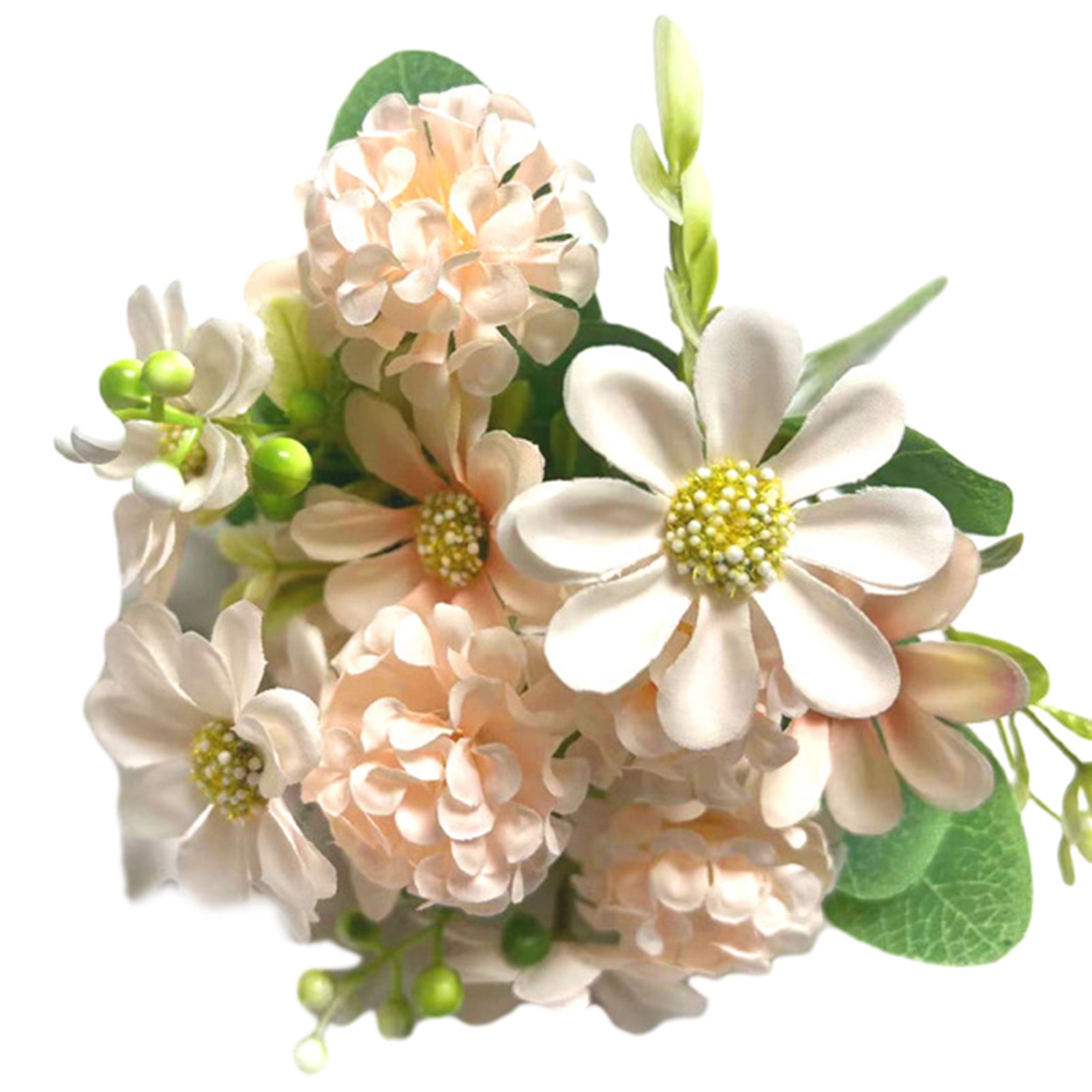 Joyfeel Artificial Flower 15 Bulbs Chrysanthemum No Wither No Watering Full Vitality Good ...