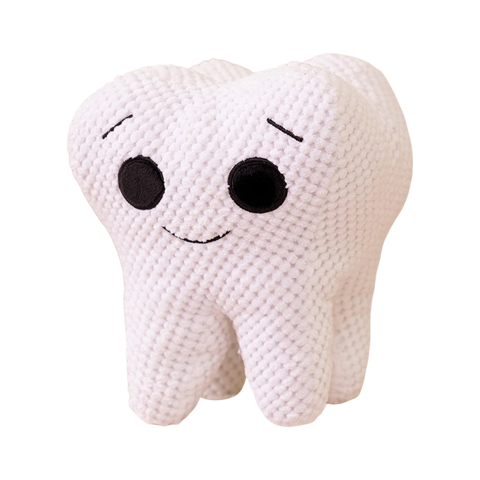 Joyfeel Cartoon Tooth Doll Stuffed Plush Tooth Shape Doll White Tooth ...