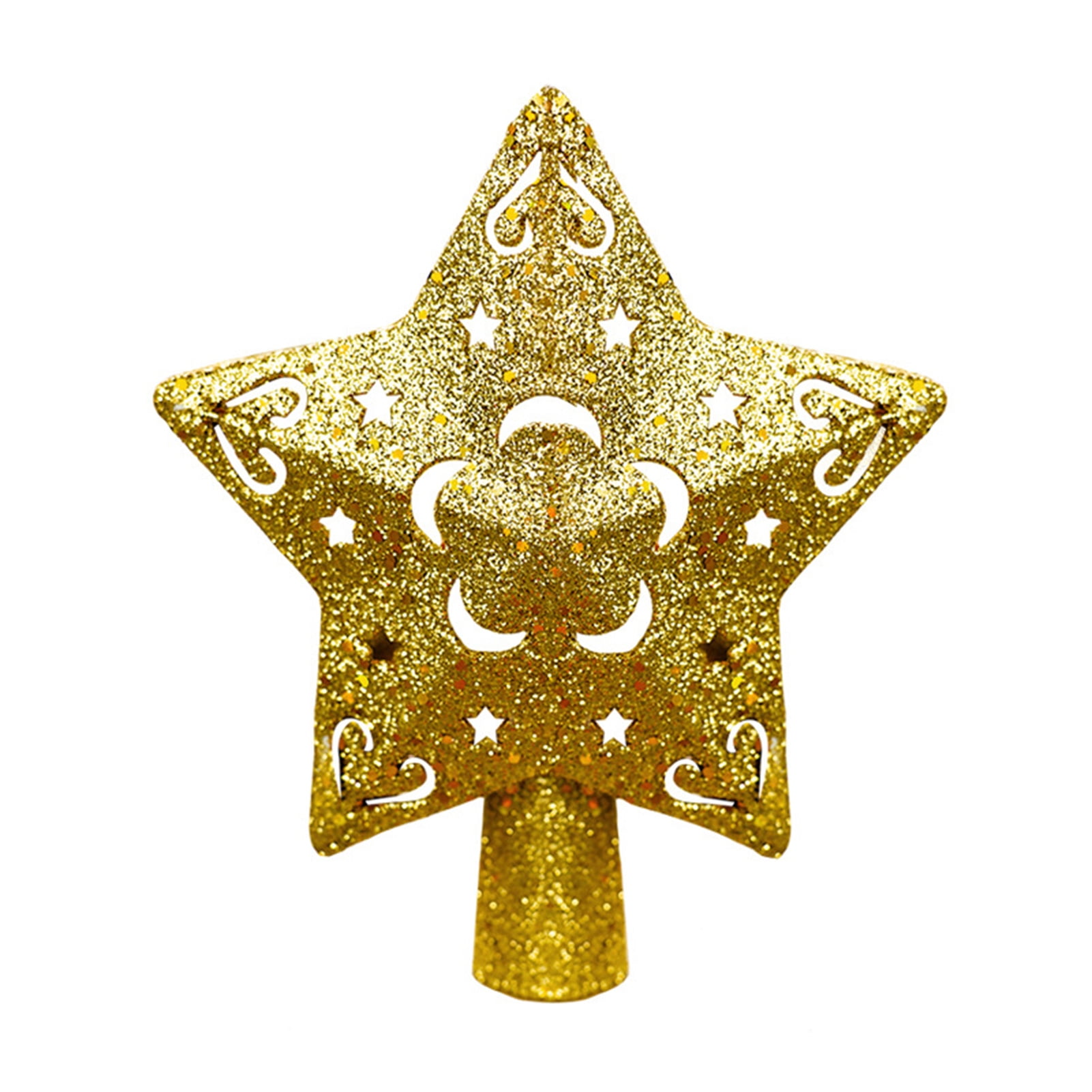 Joyfeel Christmas Tree Topper 3D Rotating Star Light with Pattern Projector Christmas Decoration ...