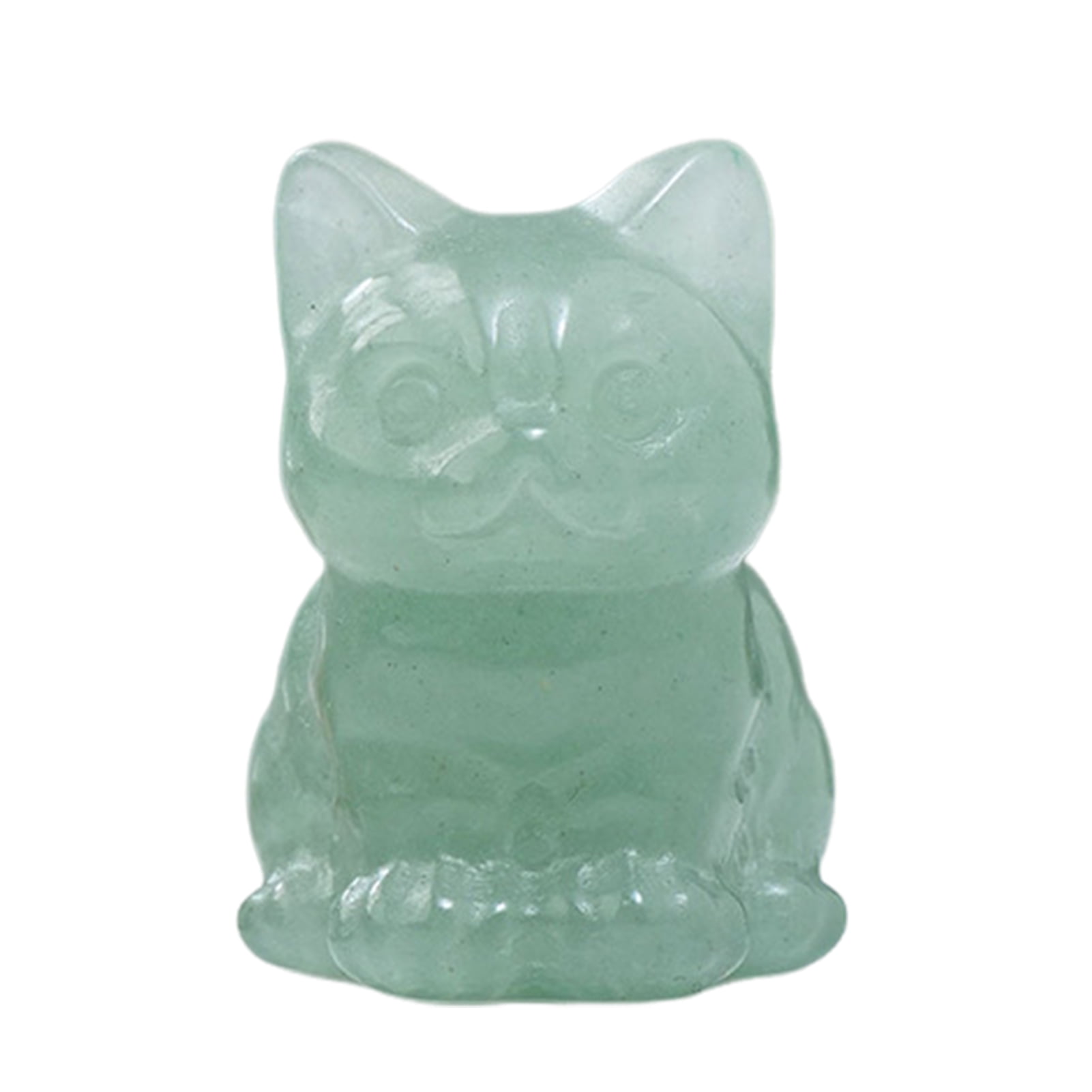 Joyfeel Faux Crystal Cat Statue Adorable Appearance Rich Color Mini ...