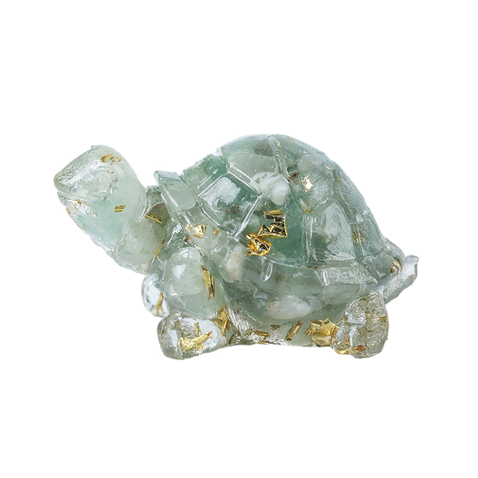 Joyfeel Faux Crystal Turtle Figurine Artificial Tortoise Miniature ...