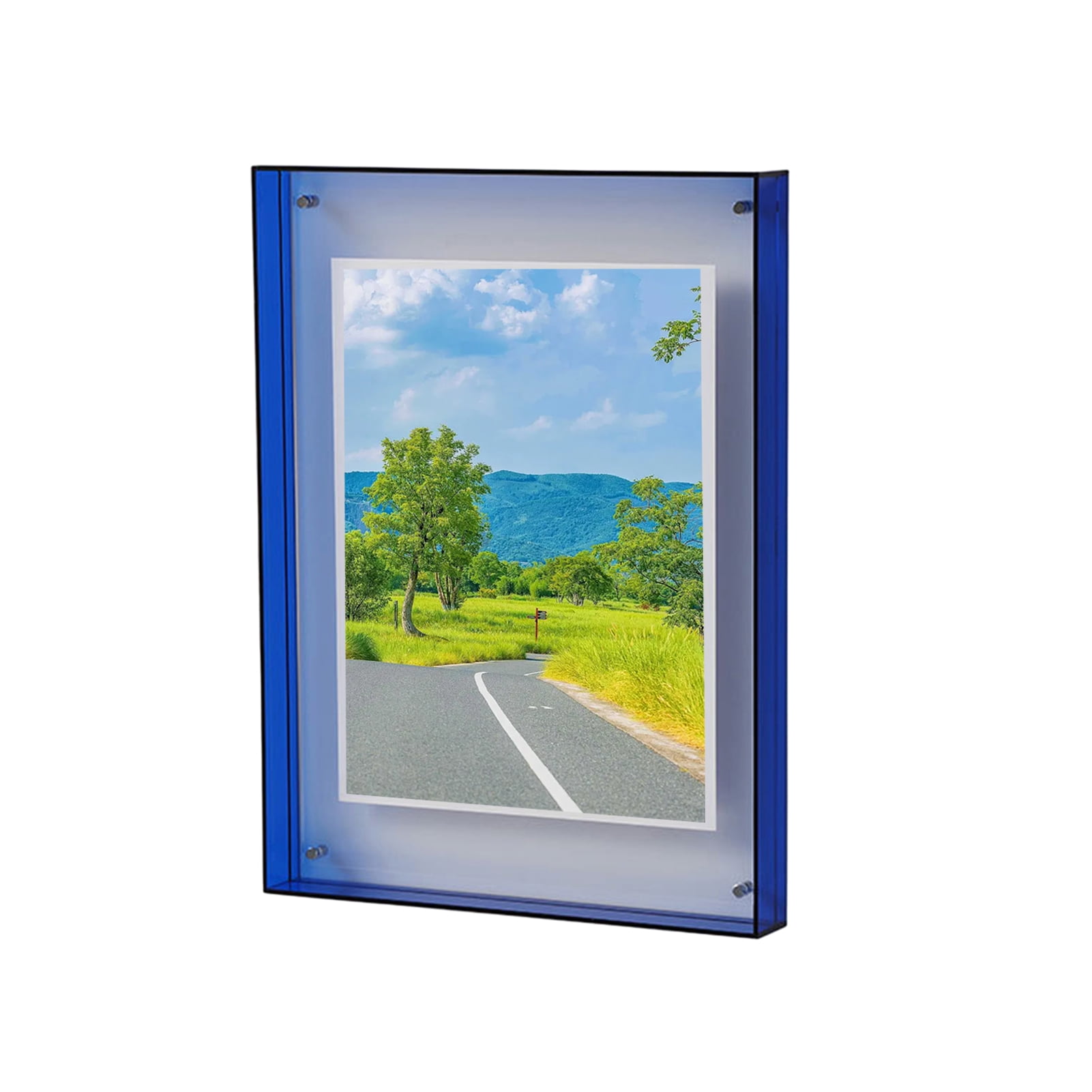 Joyfeel Floating Photo Frame Horizontal Vertical Neon Acrylic Home ...