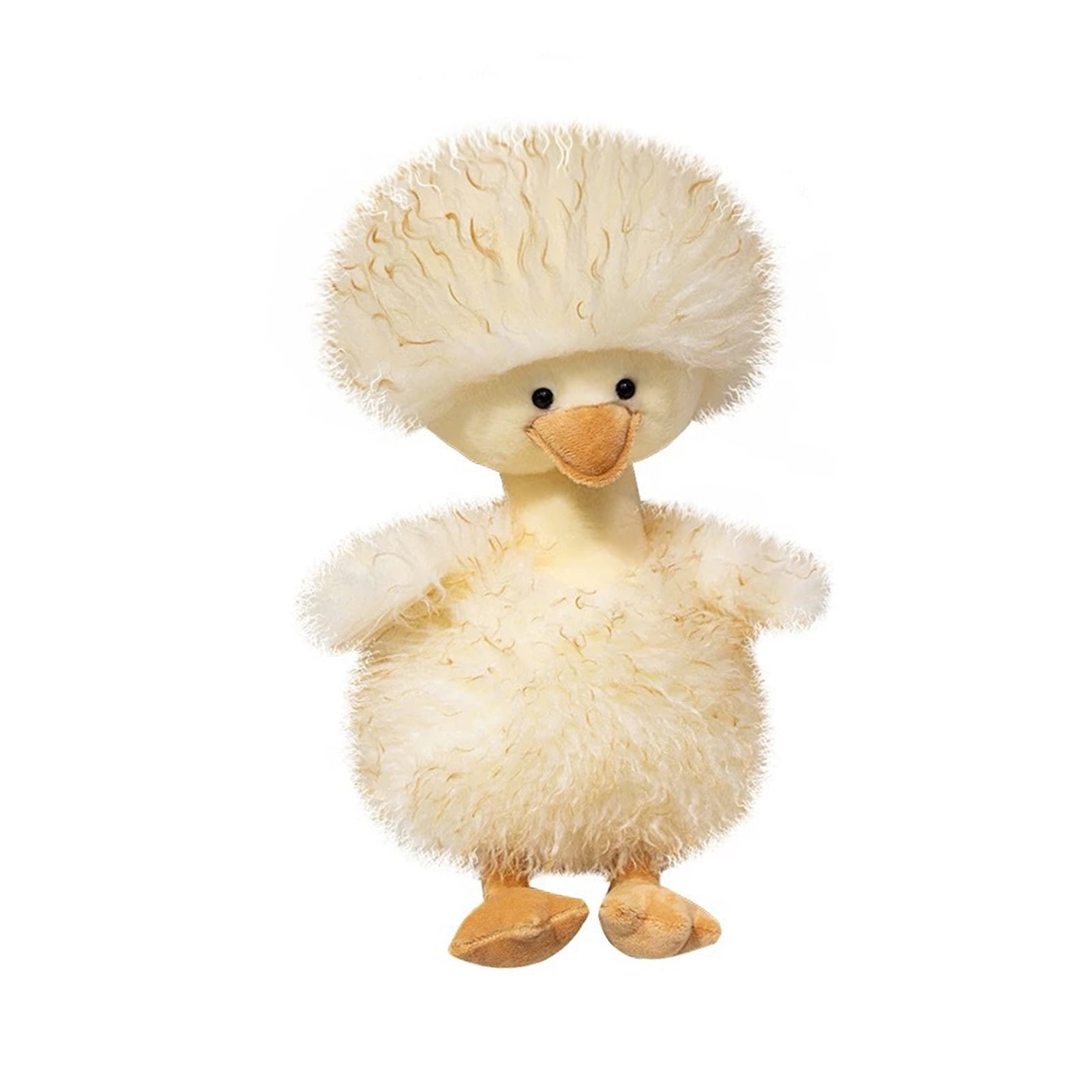 Joyfeel Fluffy Duck Plush Toy Soft Stuffed Animals Doll for Kids Adults ...