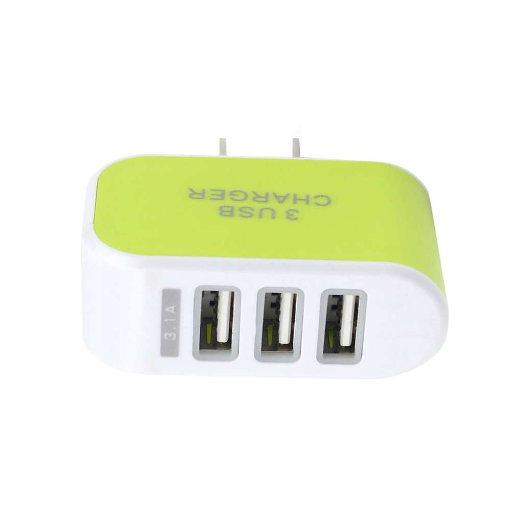Joyfeel Green USB Power Adapter Charger DIYOO Candy Color 3 USB Multi ... Joyfeel Green USB Power Adapter Charger DIYOO Candy Color 3 USB Multi ...