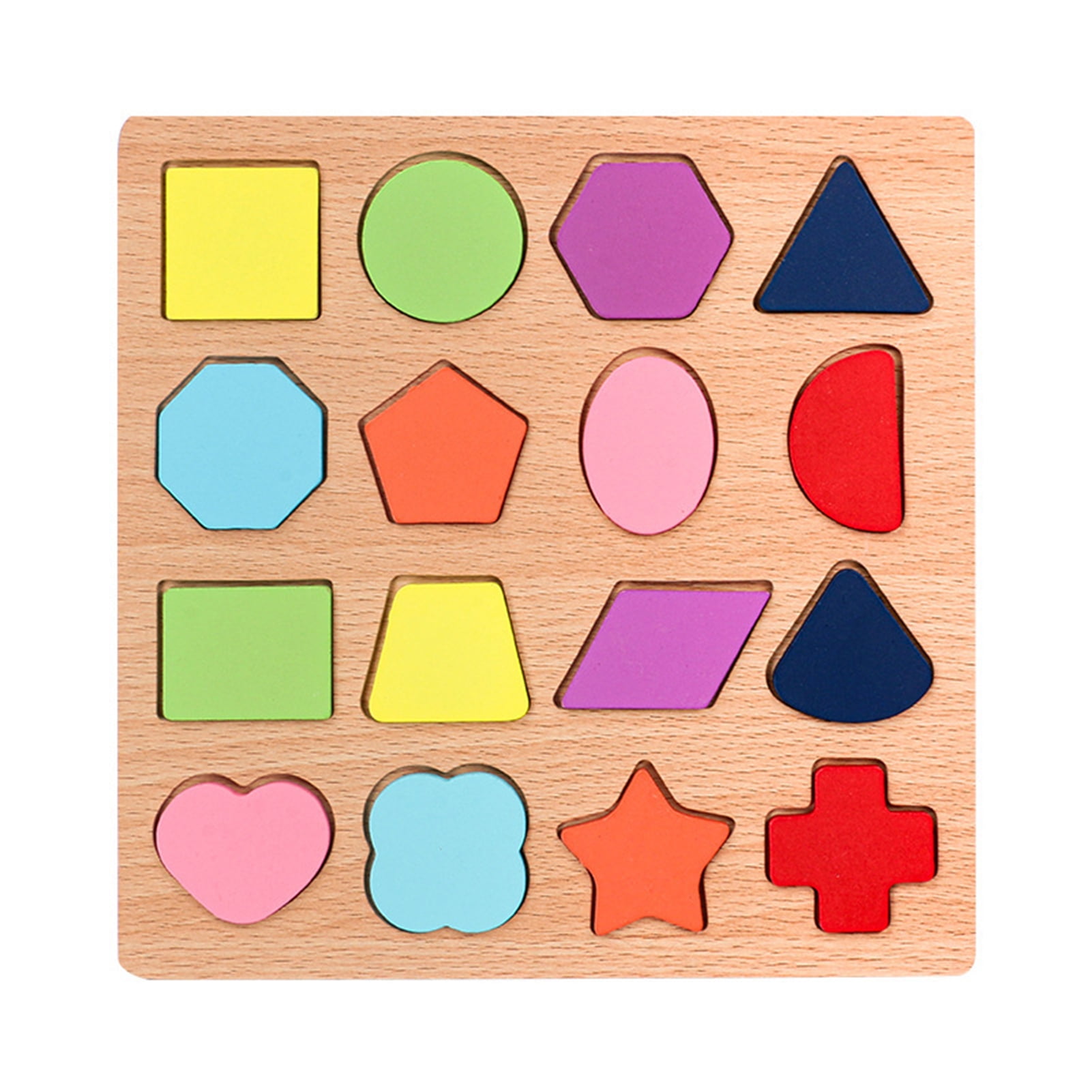 MIRROR Toddlers Wooden Puzzle Board Alphabet Number Cognition Preschool ...