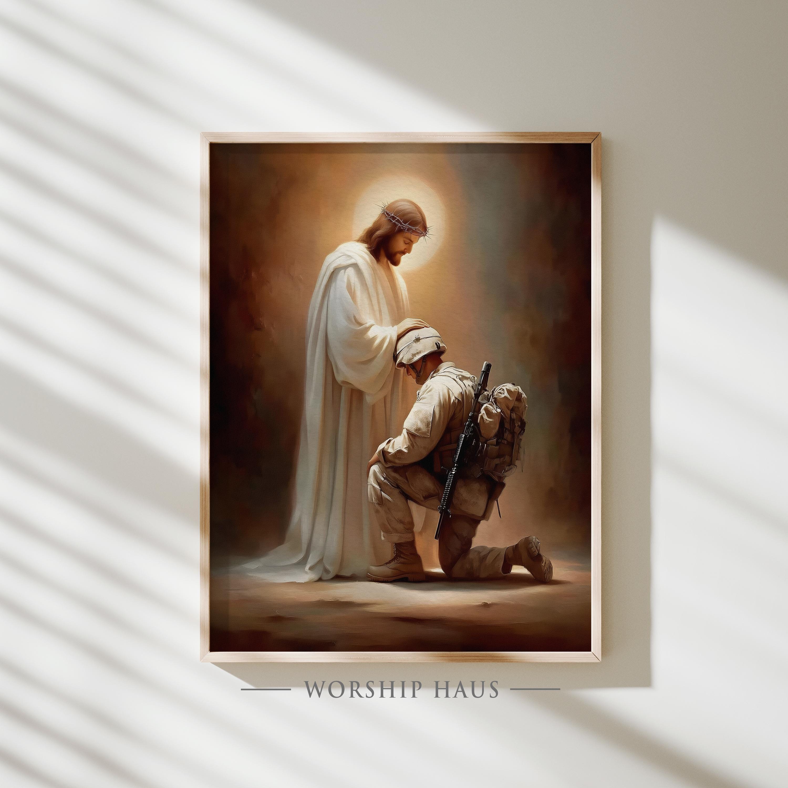 Joyful Christ Smiling Face Printable Bible Poster Jesus Portrait ...