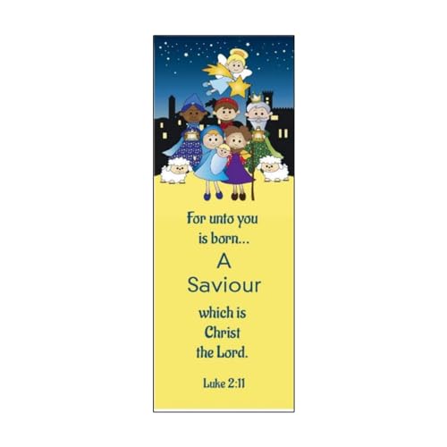 Joyful Christmas Nativity Bookmarks for Kids - Bible Verse - Luke 2:11 ...