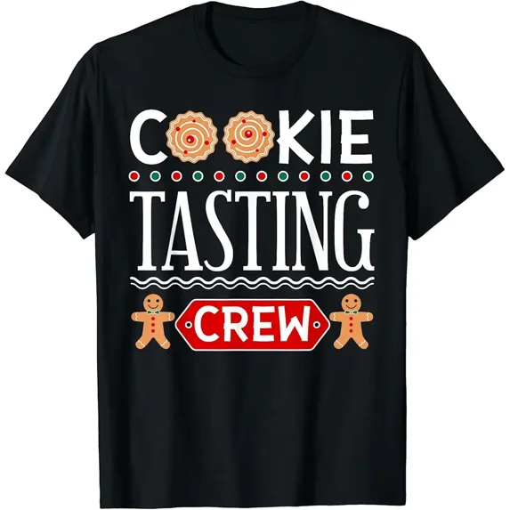 Joyful Cookie Tasting Holiday Fun Christmas Treats Kids Party T-Shirt ...