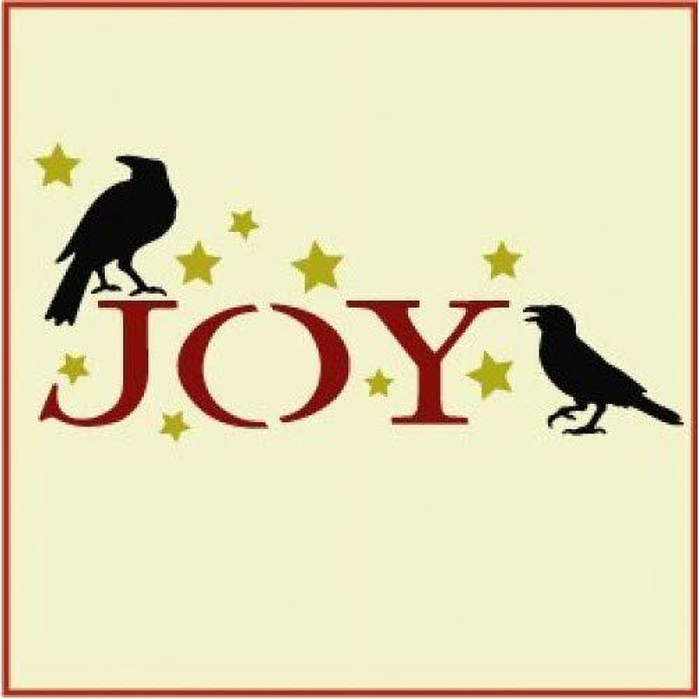 Joyful Crows Sign Stencil - Primitive Bird Stencil Raven Template Reusable Laser Cut Mylar ...