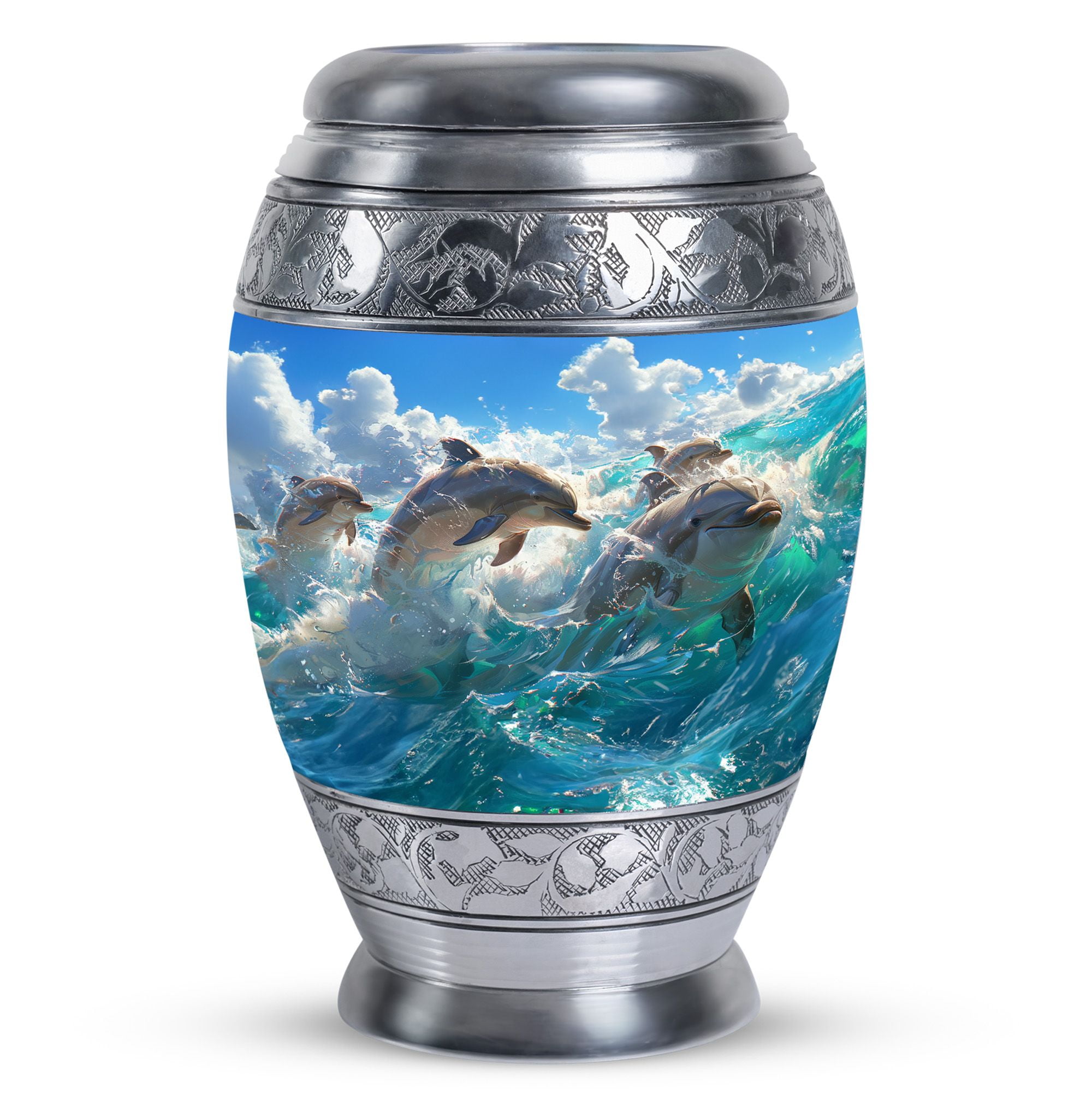 Joyful Dolphin Pod Mini Keepsake Urns - Small Urns For Human Ashes ...