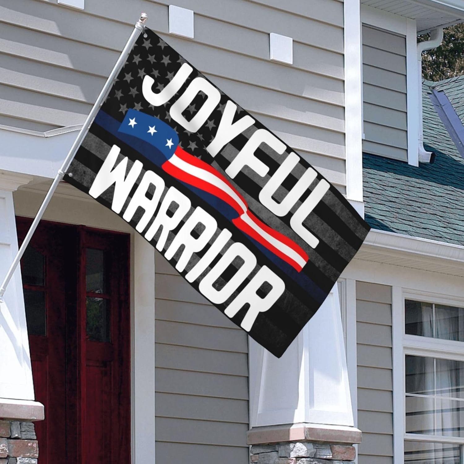 Joyful Warrior Kamala Harris Walz Waltz 2024 Outdoor 3X5 Flag Banner ...