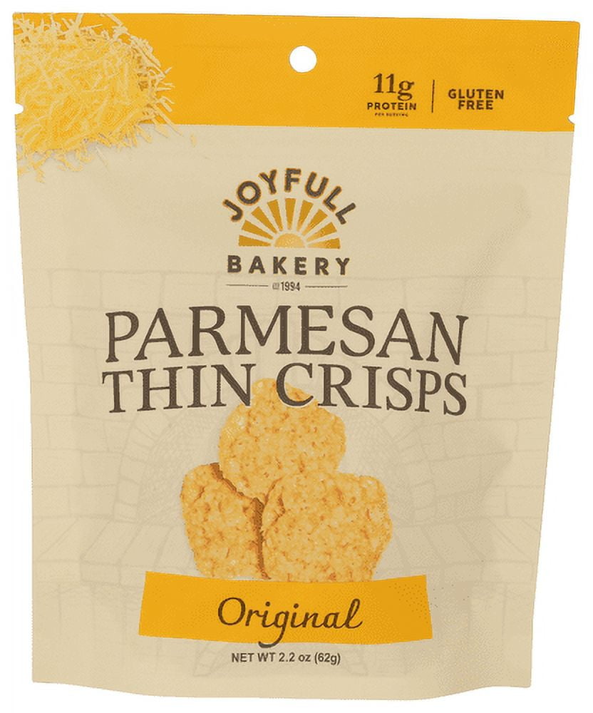 Joyfull Bakery Thin Crisps Original Parmesan 2.2 oz (Pack of 12 ...