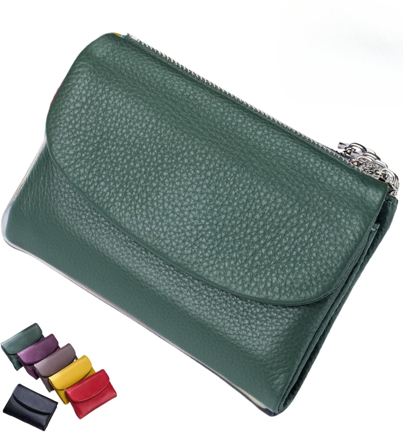 Joyfullygo Wallet, Unisex Pebble Leather Wallets, 5.3In Short Soft Coin ...