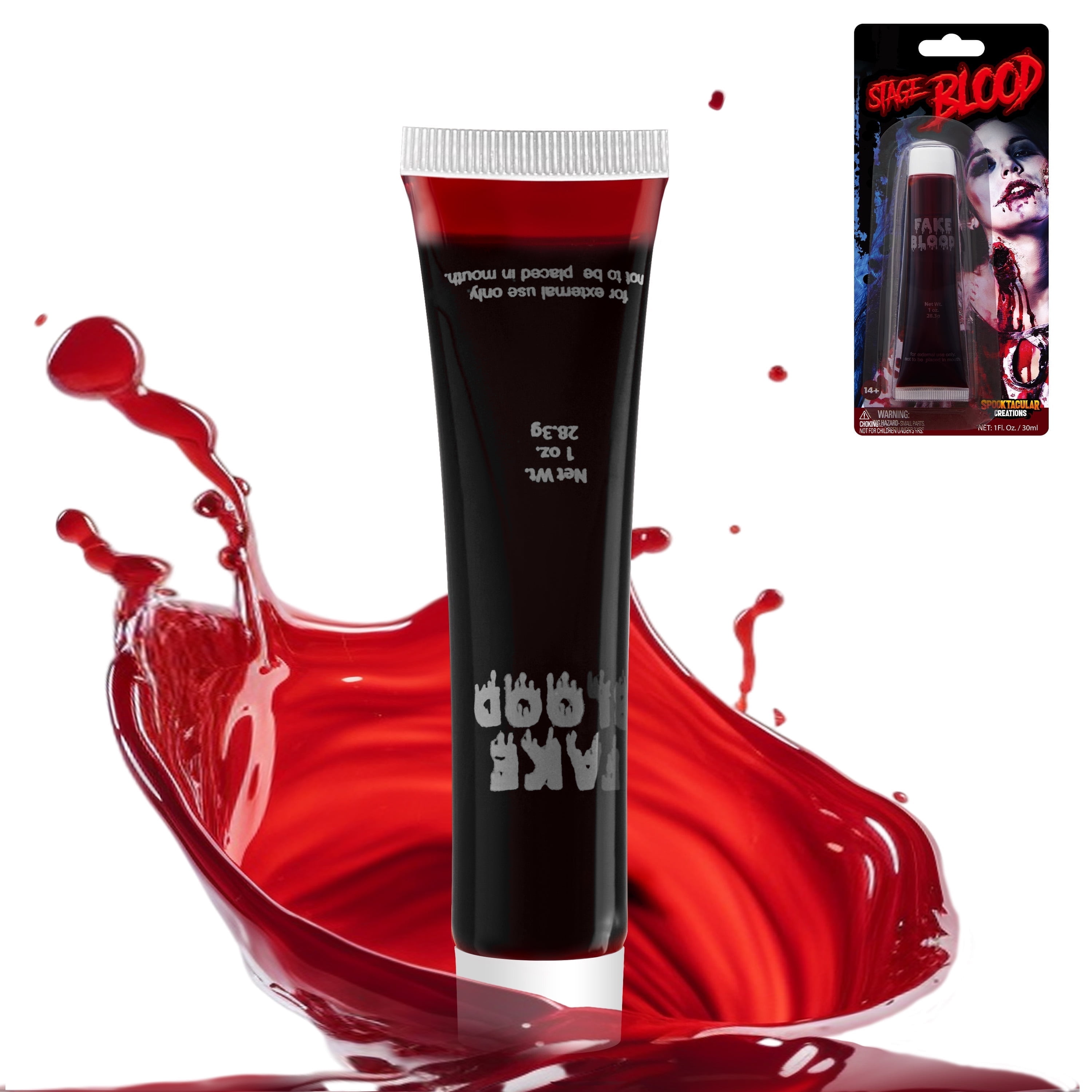 Joyfy 1 oz Halloween Fake Blood,Vampire Blood Makeup Tube,Halloween ...