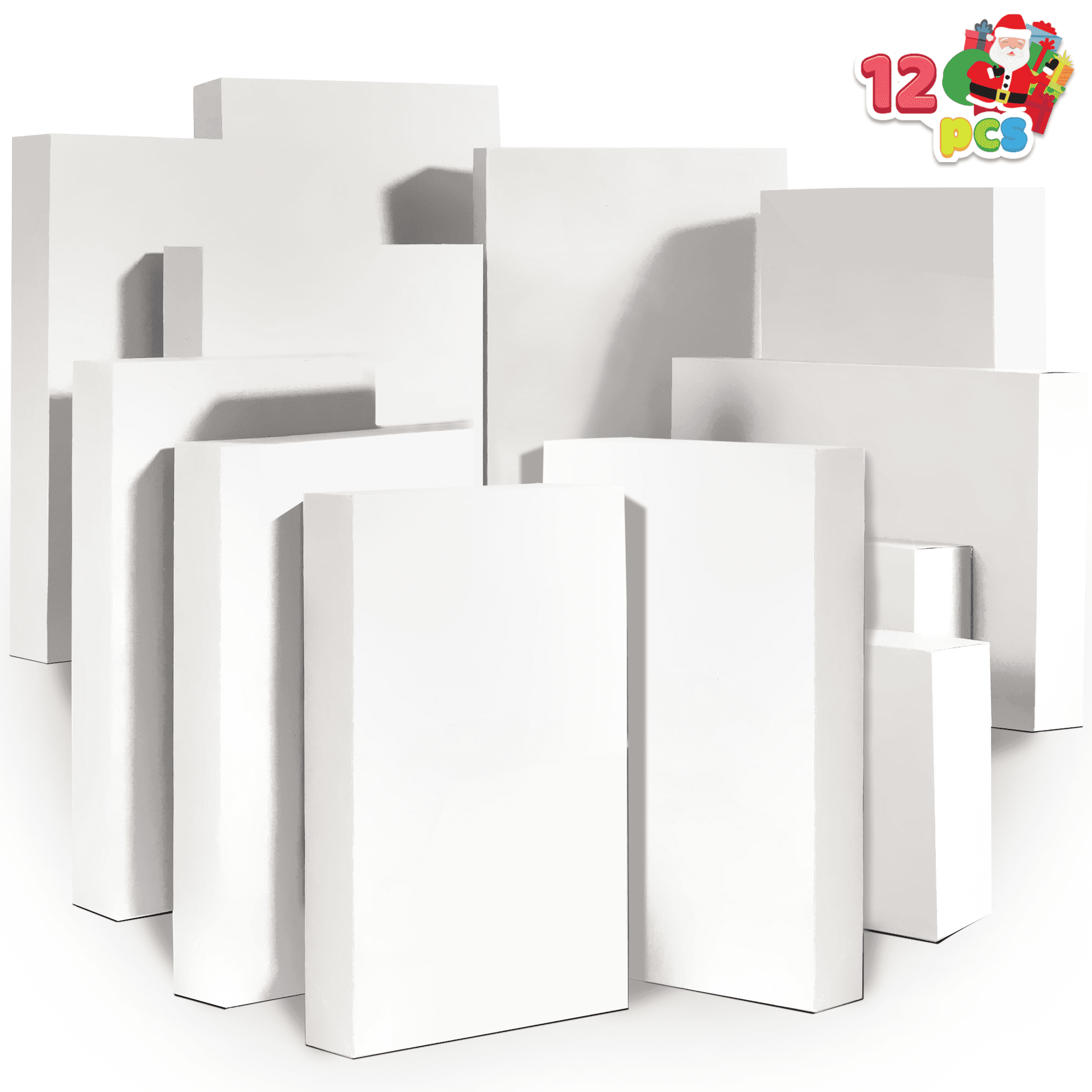 Joyfy 12 Pcs White Large Gift Boxes Cardboard Shirt Boxes with Lids for ...