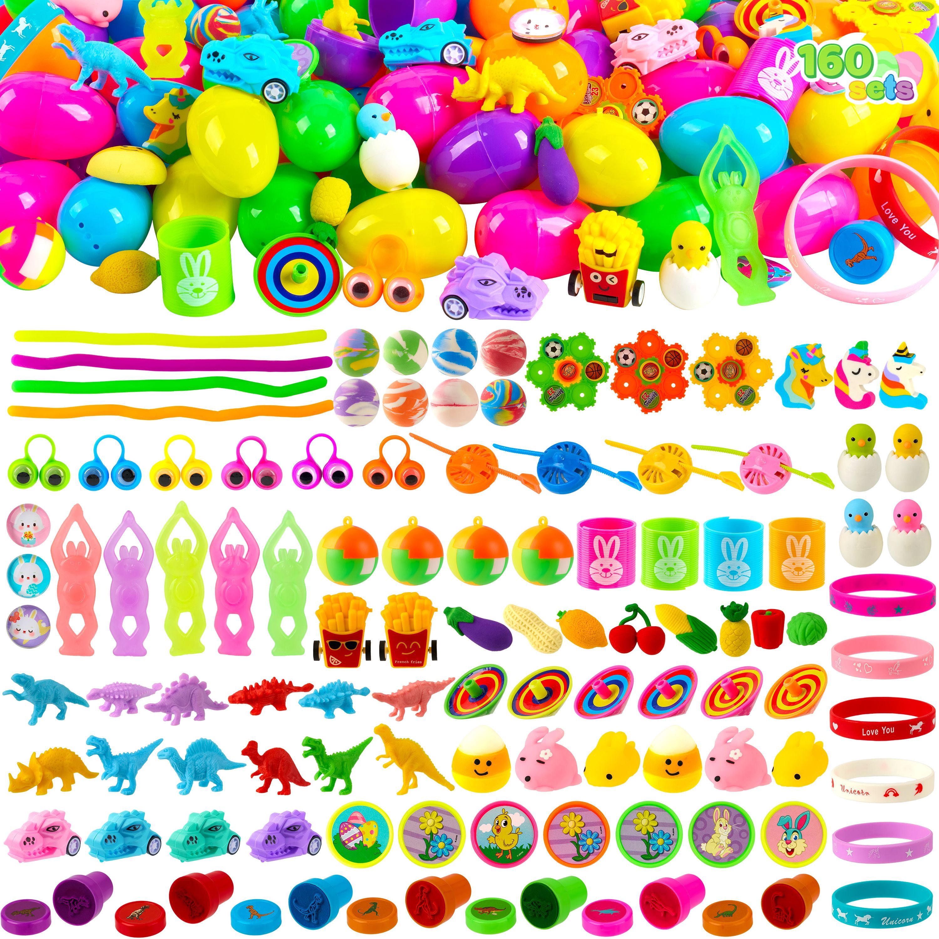 Joyfy 160 Packs Prefilled Easter Eggs with Assorted Toys,Easter Egg ...