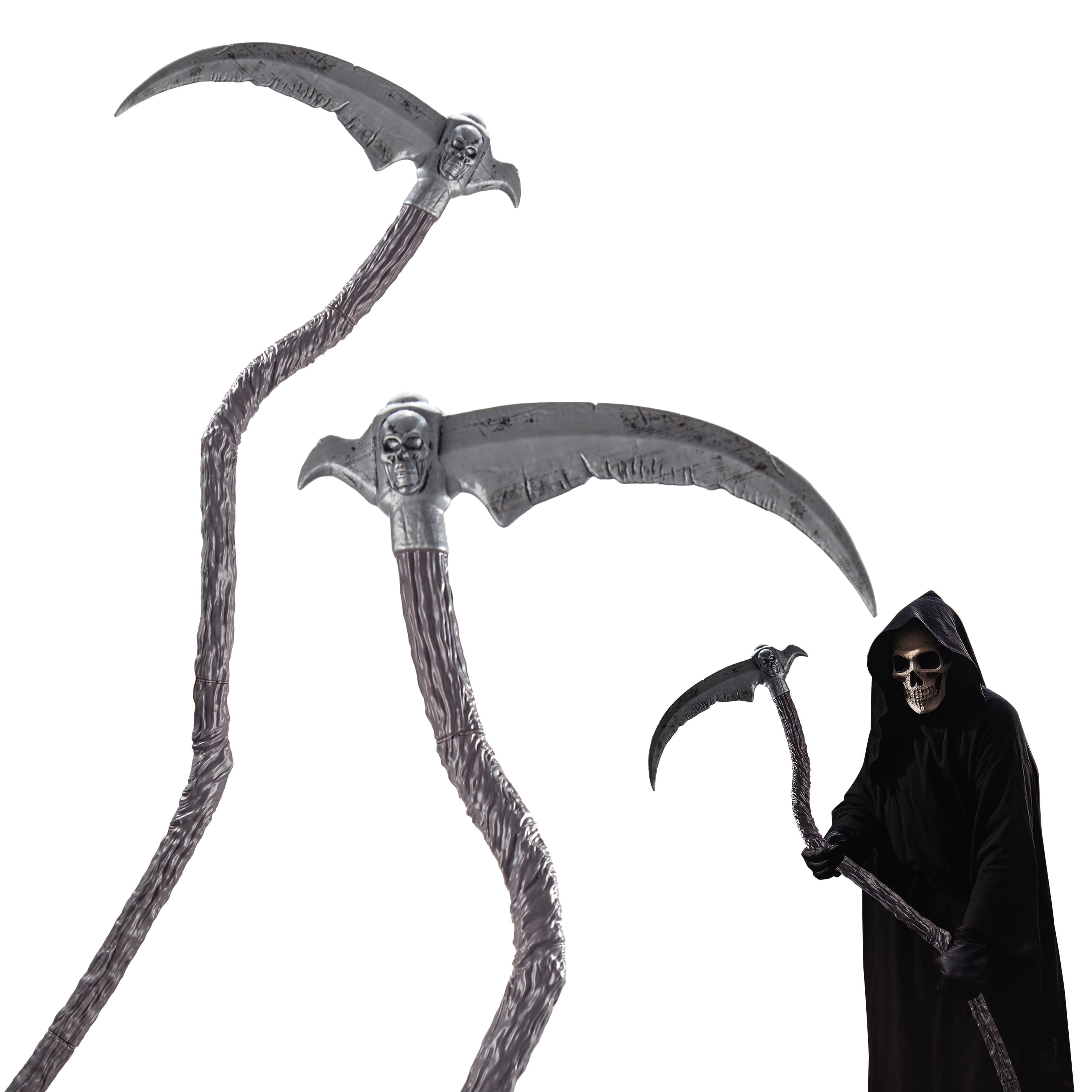 Joyfy 55inch Grim Reaper Scythe Halloween Accessories,Scythe Prop for ...