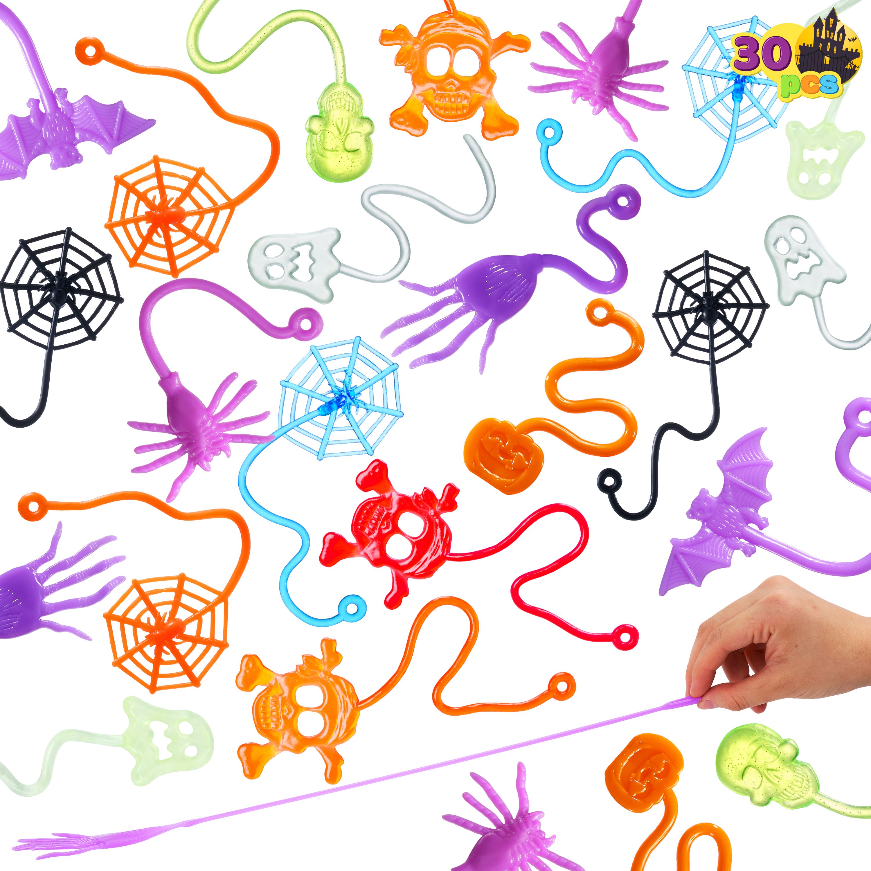 Joyfy 30 PCS Halloween Sticky Hands Toys, Stretchy Skeletons Bulk for ...