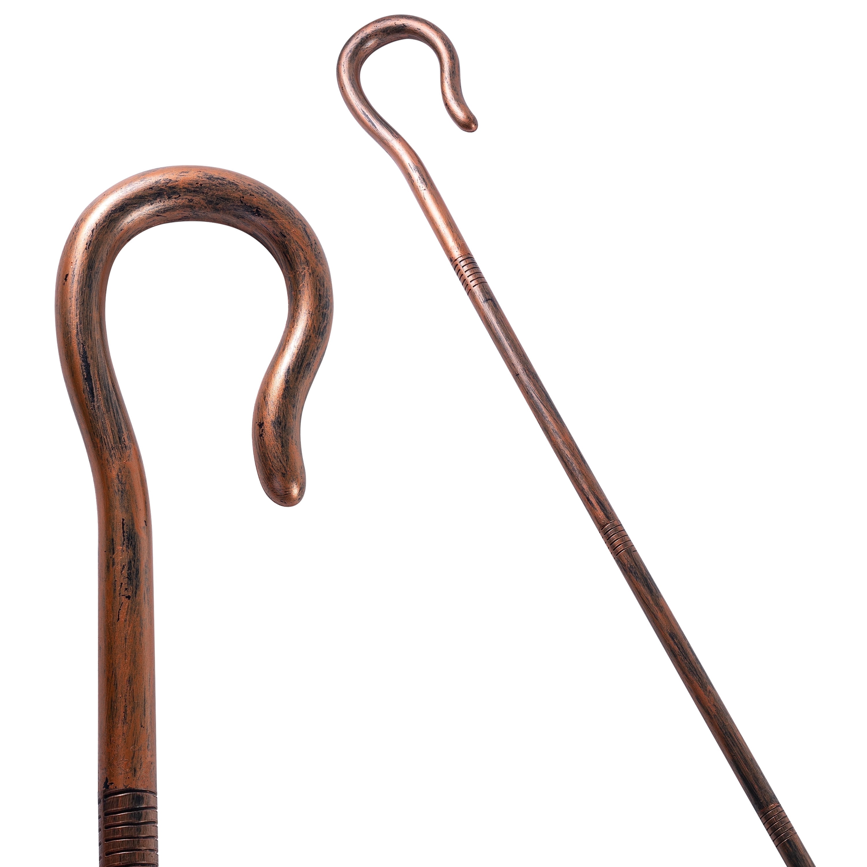 Joyfy 63 Inch Halloween Shepherd's Crooked Bo Peep Staff,Cane for ...