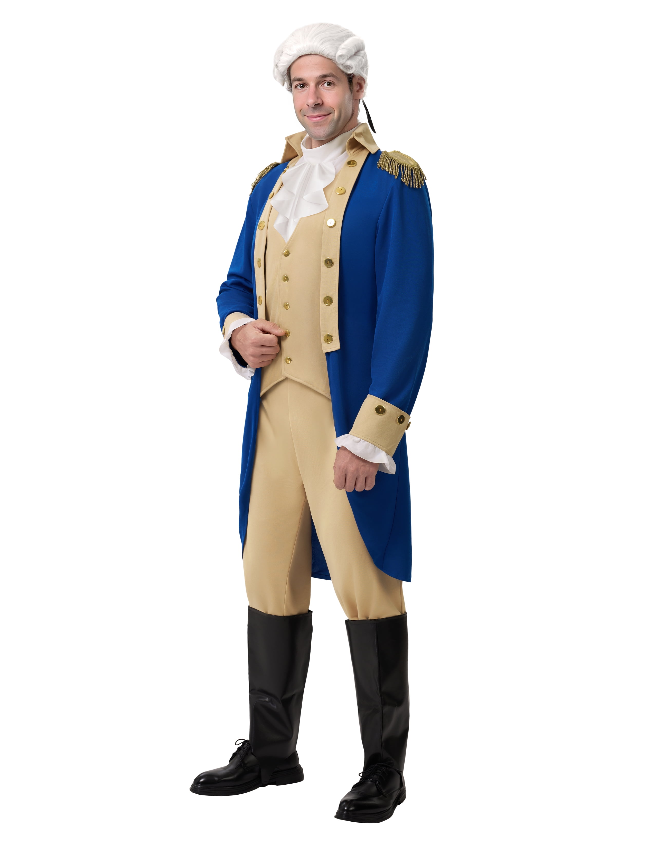 Joyfy Alexander Hamilton George Washington Costume for Men's Halloween ...